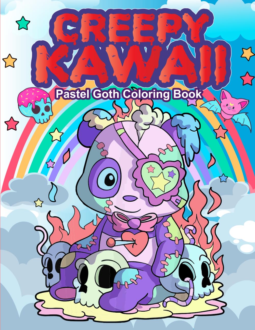 Amazon.com: Creepy Kawaii Pastel Goth Coloring Book: Horror Cute ...