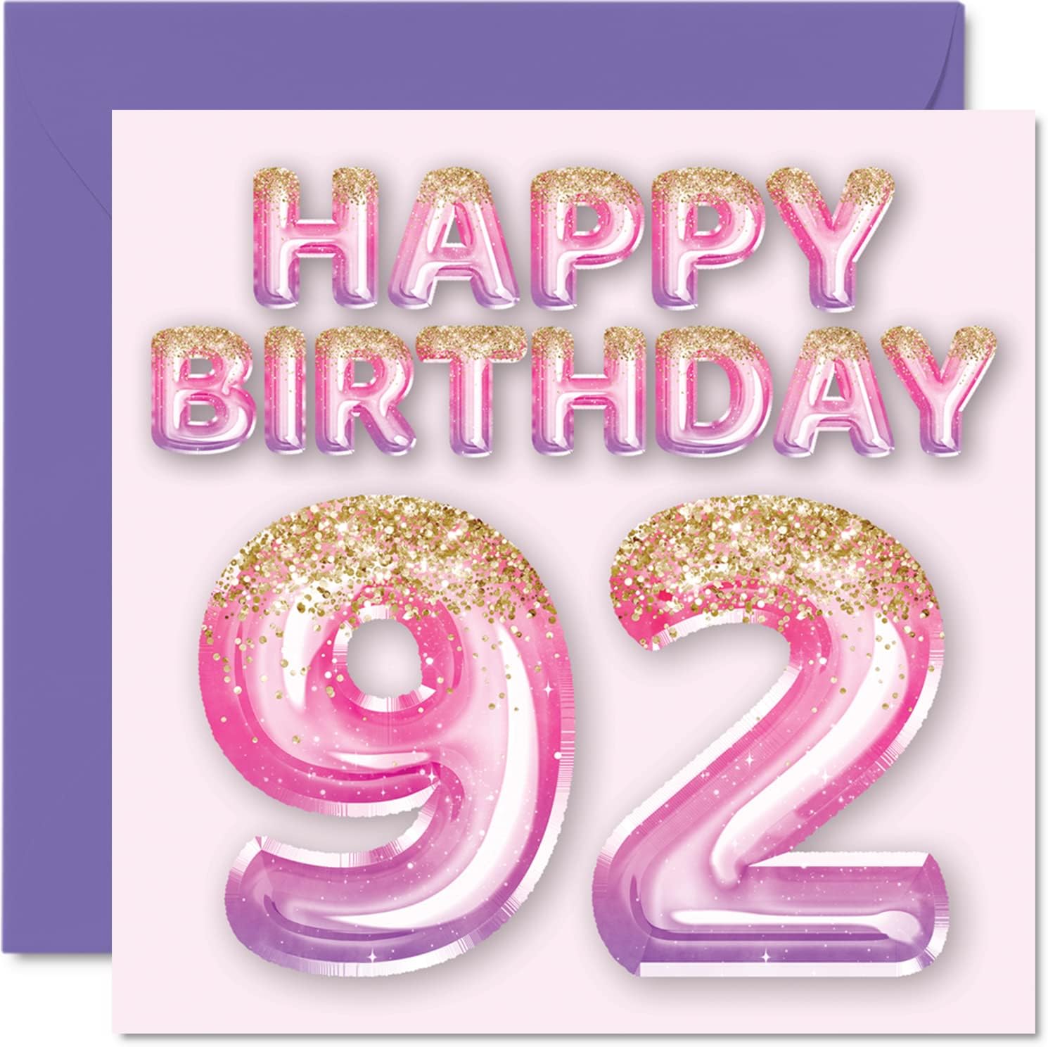Amazon Tarjeta De Cumplea os N mero 92 Para Mujer Globos De amazon-tarjeta-de-cumplea-os-n-mero-92-para-mujer-globos-de