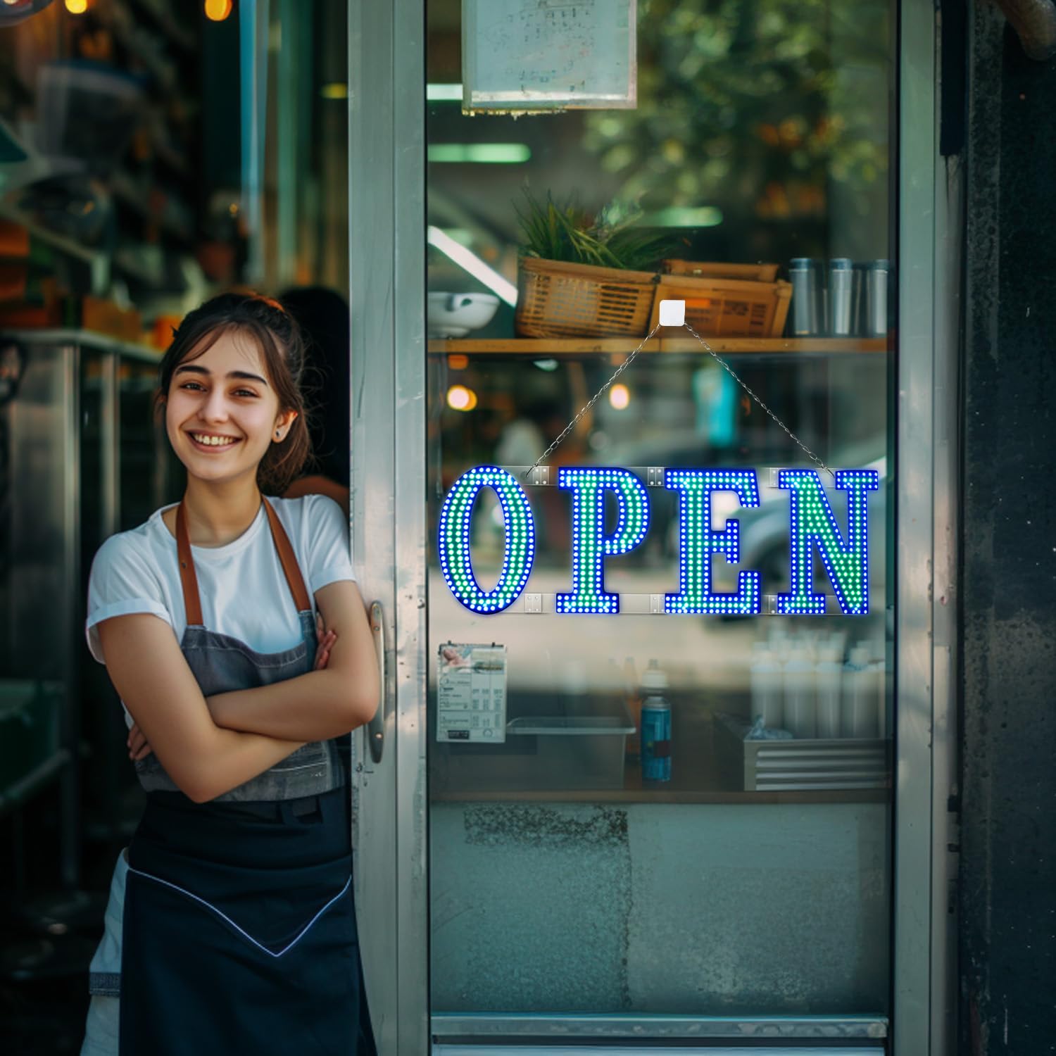 Snapklik.com : LED Open Sign 40"x 14", Large Flashing Open Sign For ...