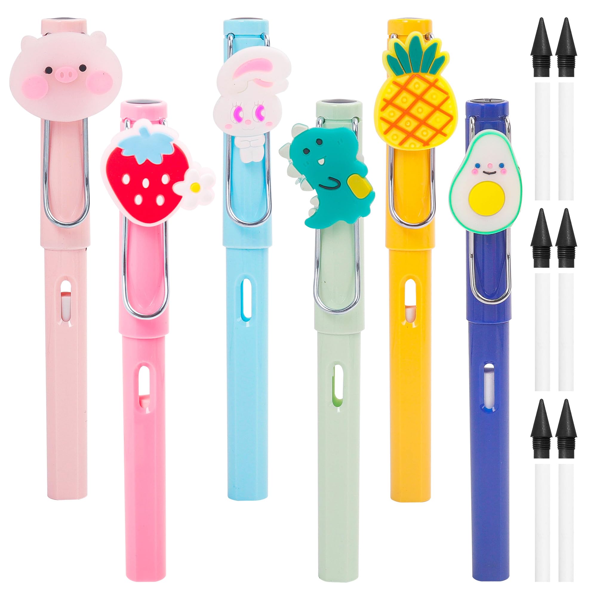 ZSYIULIA 6Sets Everlasting Pencil Inkless Magic Pencils,6 Magic ...