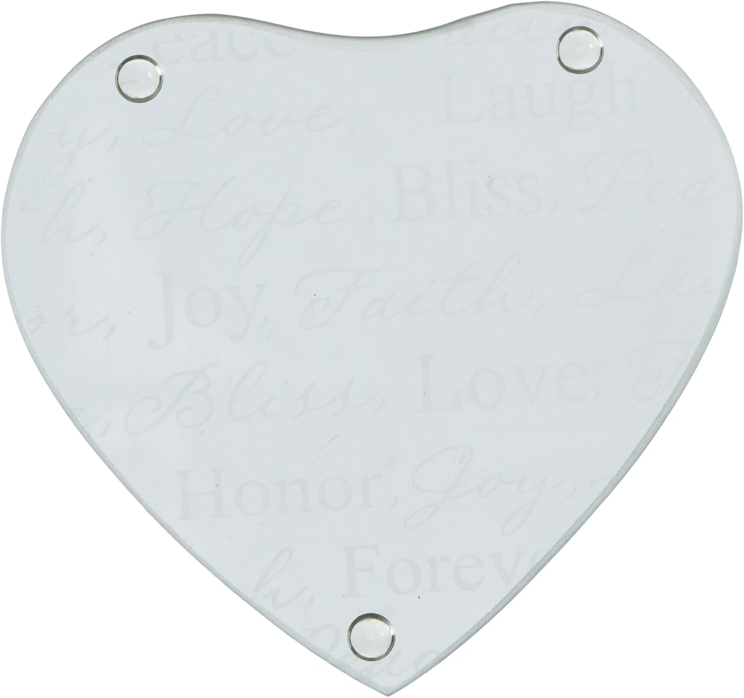 Amazon.com: Good Wishes Heart Glass Coasters : Home & Kitchen