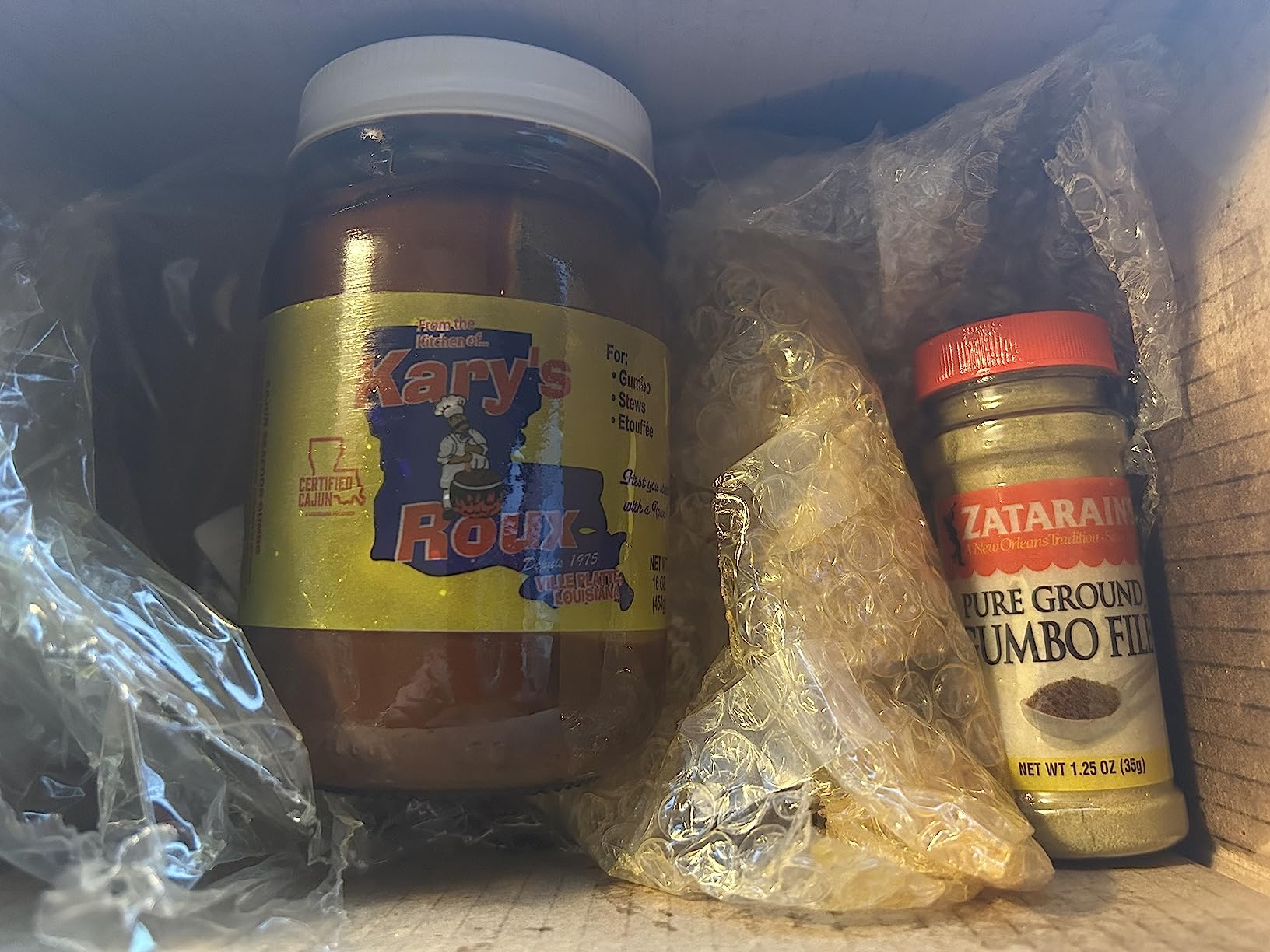 Amazon.com : Cajun Gumbo Bundle with Kary’s Dark Roux 16 Ounce Glass ...