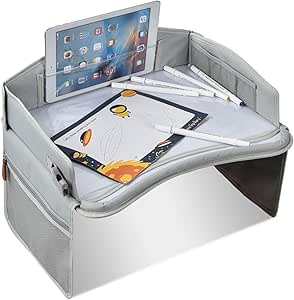 Firulab Kids Car Tray Table - Foldable Travel Play Tray and Children ...