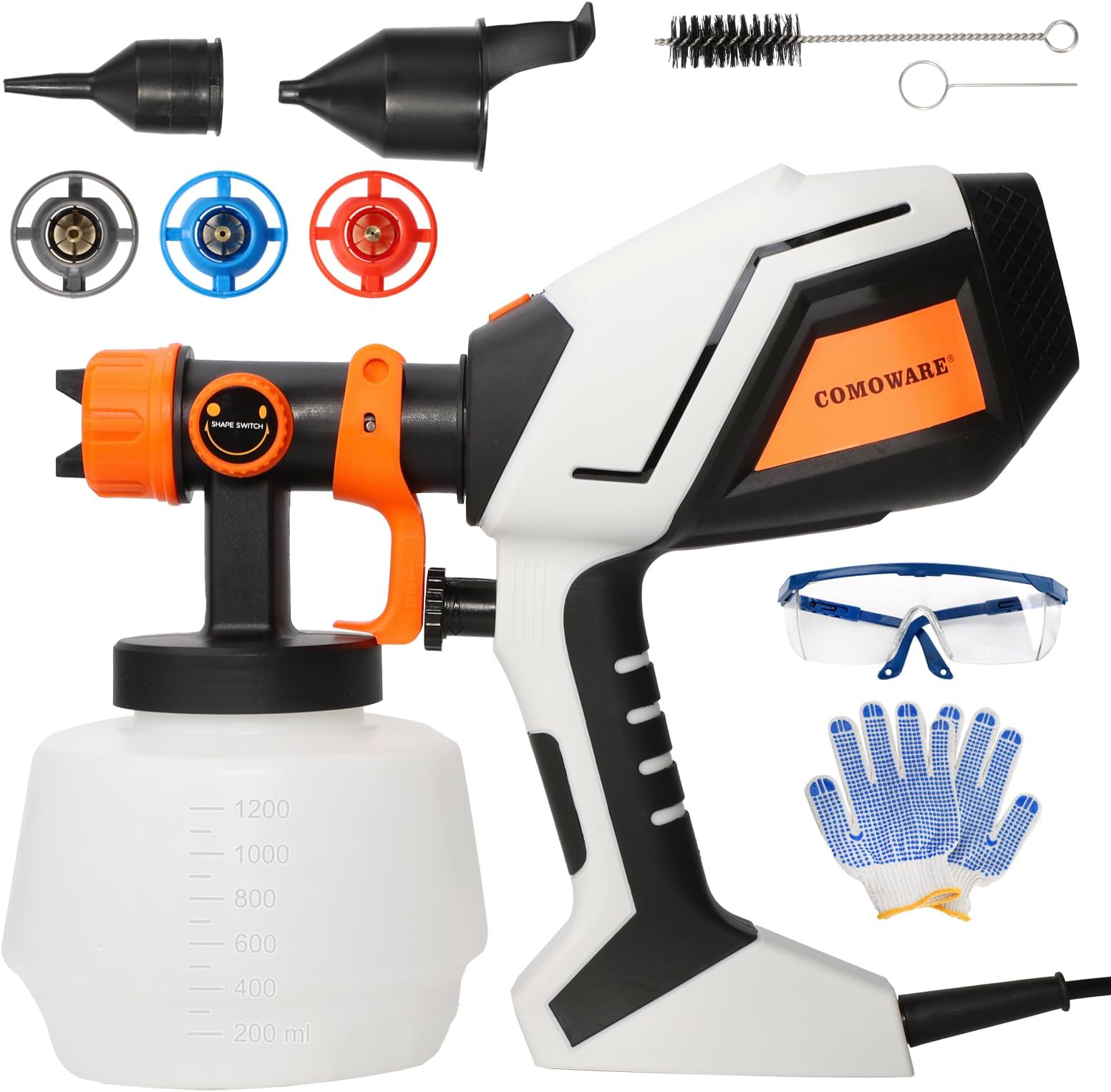 Amazon.com : LIFOVE Paint Sprayer 800W HVLP Electric Spray Paint Gun ...
