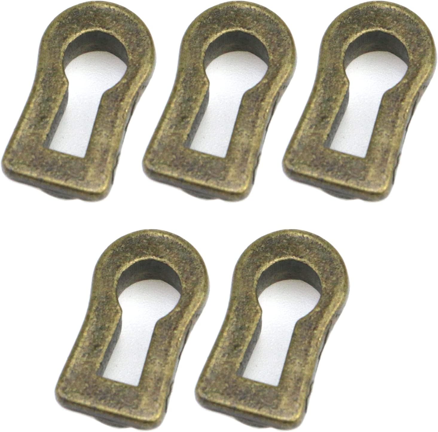 Tighall 5PCS Metal Keyhole Cover Stamped Brass Decorative Keyhole ...