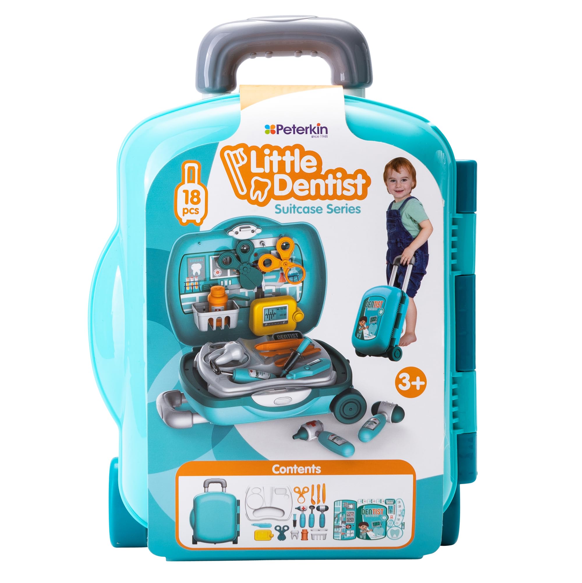 PETERKIN | Little Dentist Wheelie Case Toy | 18 piece, brightly ...