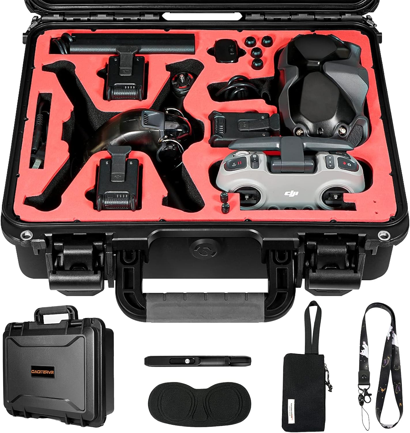Amazon.com: GAGITERVR Hard Carrying Case for DJI FPV Drone, Waterproof ...