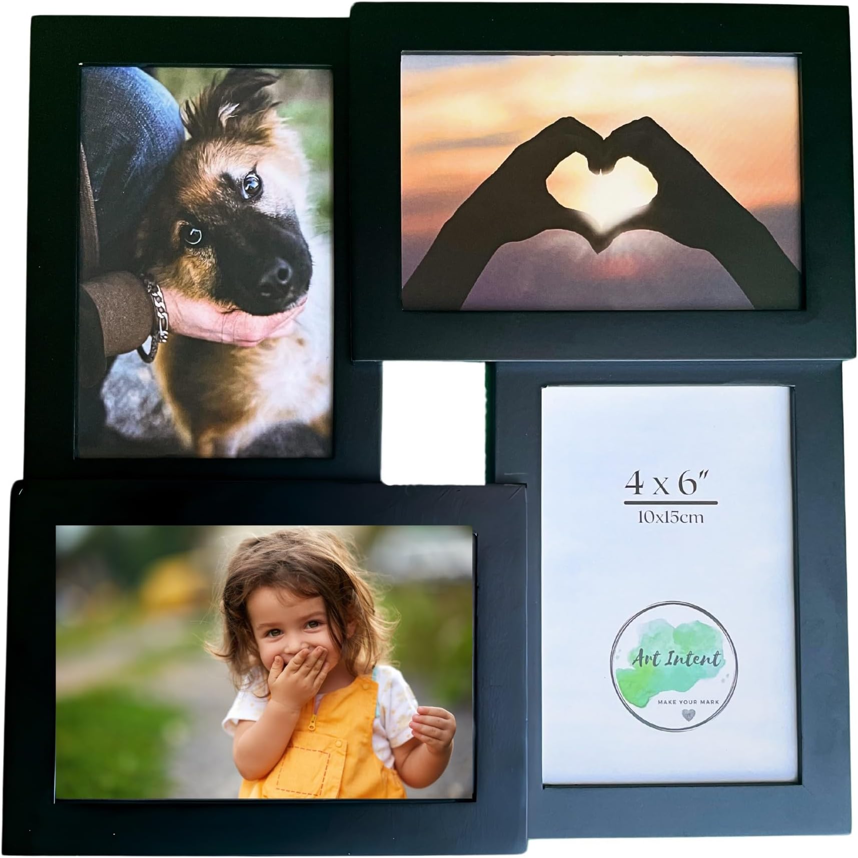 Amazon.com - Malden 4-Opening Matted Collage Frame, Displays Four 4x6 ...