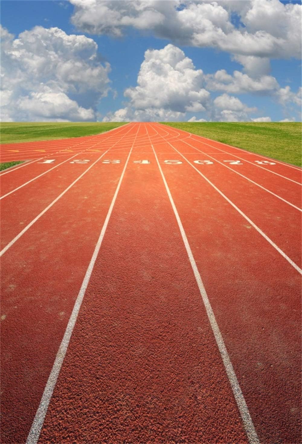 Amazon.com : Laeacco 5x7ft Vinyl Running Track Backdrop Photography ...