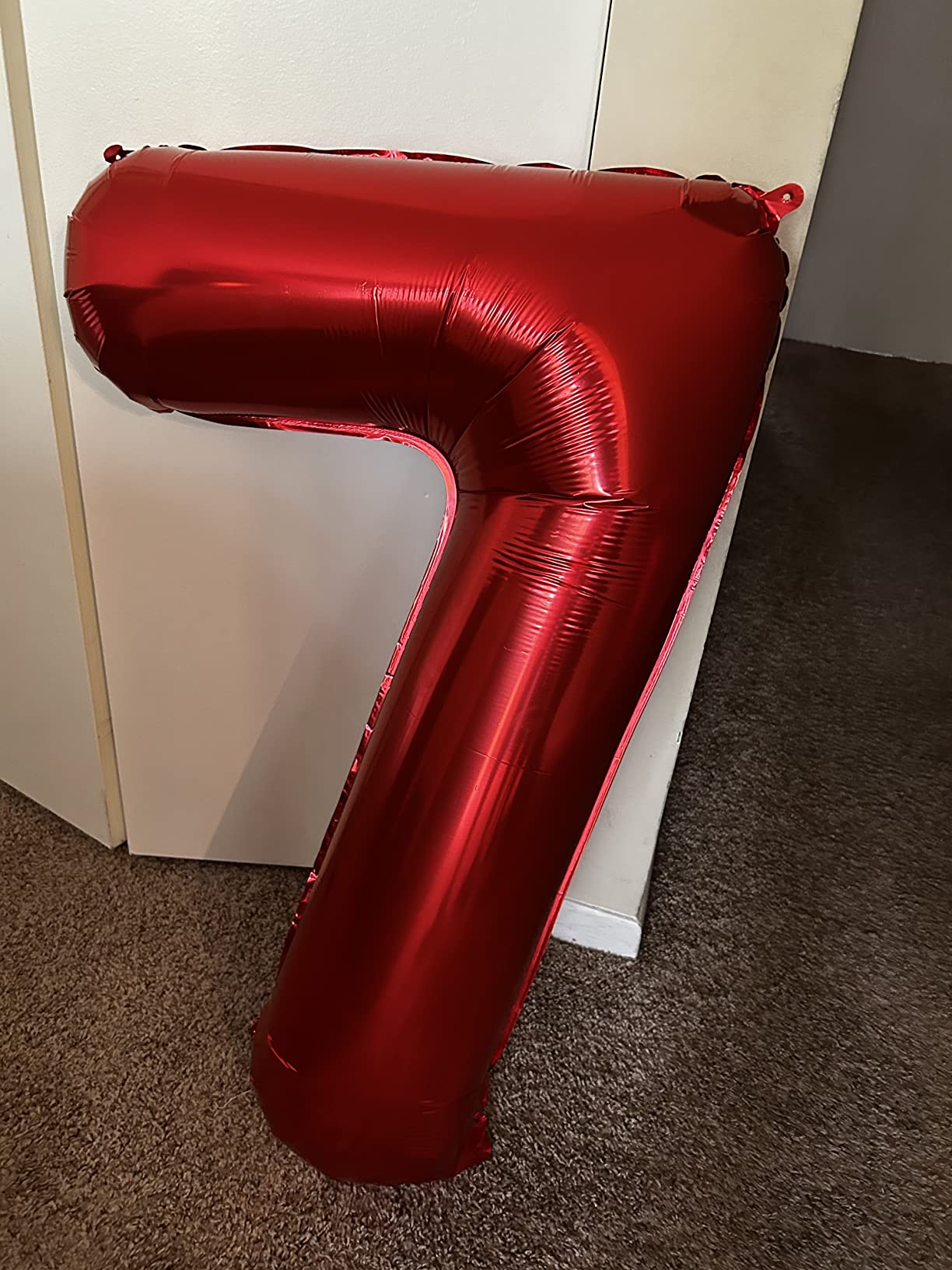 Amazon.com: 40 Inch Red Large Number Balloon Foil Helium Easy Inflate ...