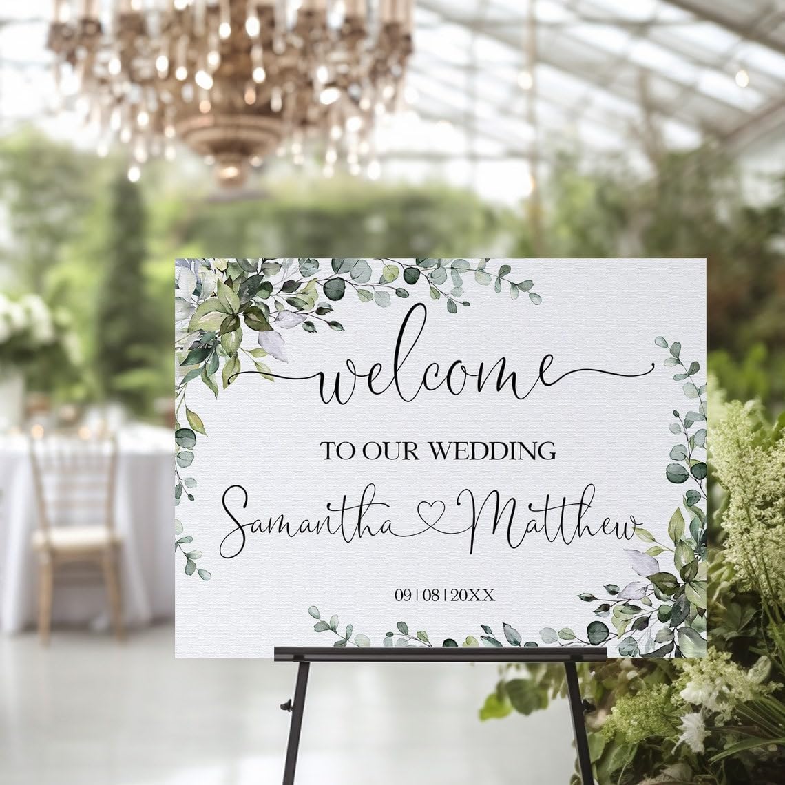 Amazon.com : Welcome Sign Template, Printable Wedding Welcome Poster ...