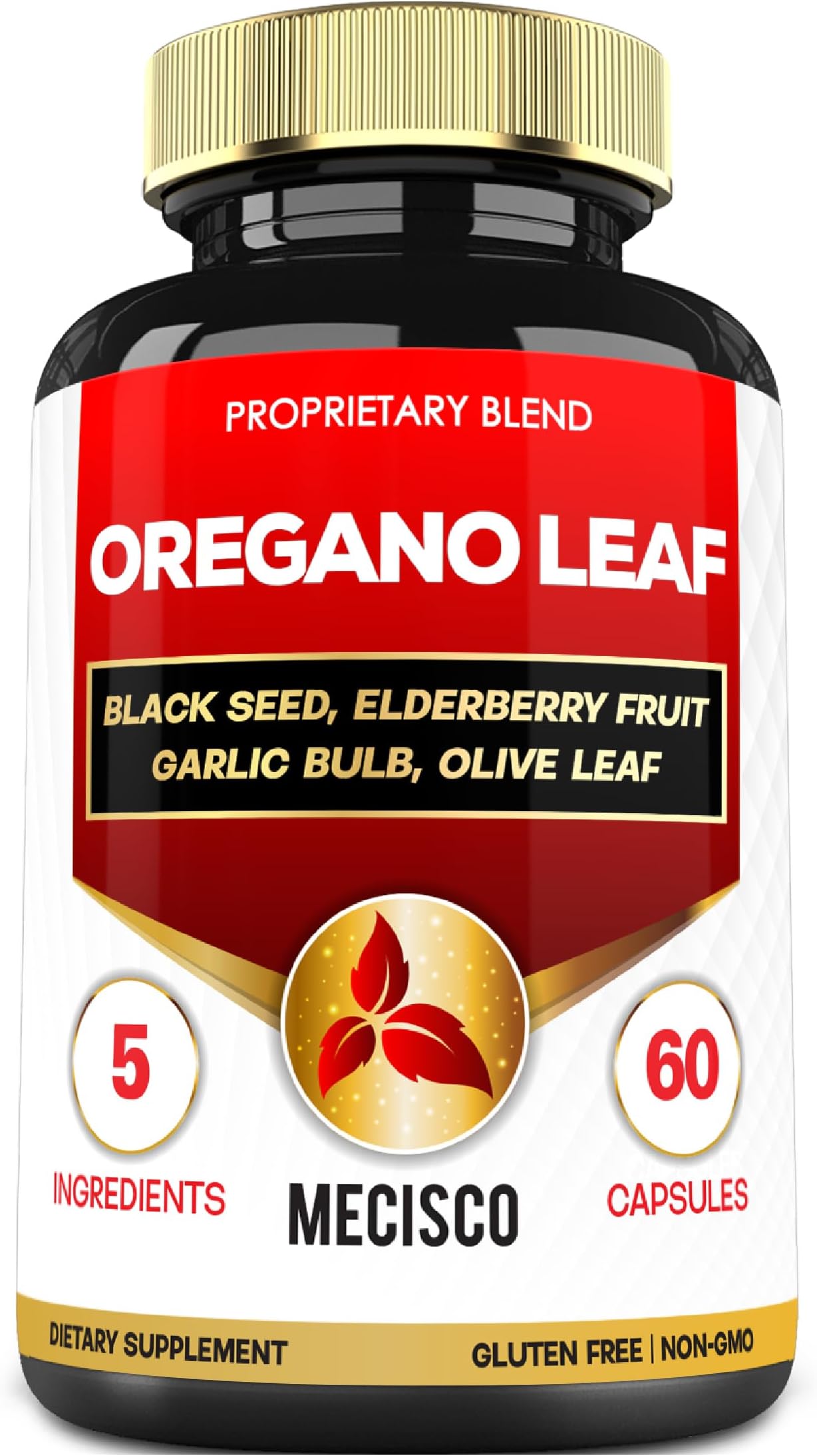 Amazon.com: 5in1 Oregano Capsules with Oregano Leaves and Black Seed ...