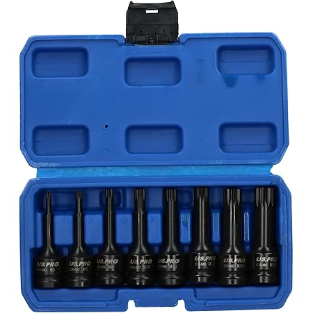 1/2" Drive XZN Triple Square Spline Driver Impact Socket Set, Cr-Mo ...
