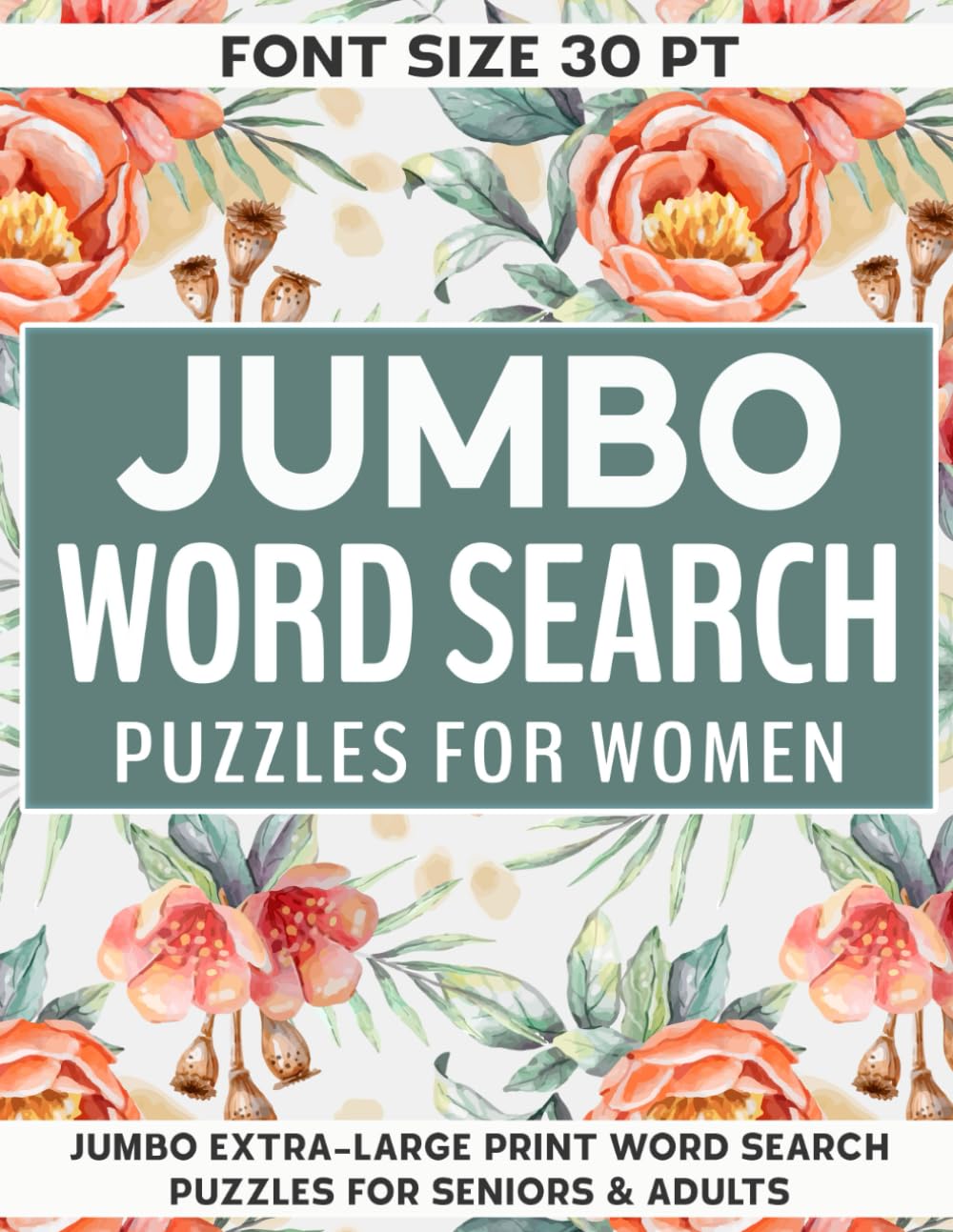 Jumbo Word Search Puzzles For Women: Extra Large Print Word Search ...