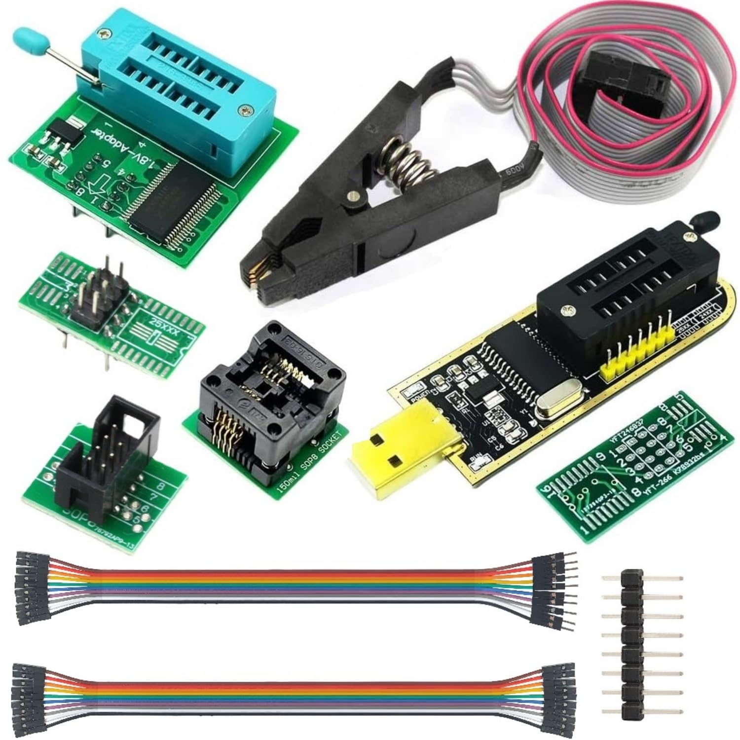 Amazon.com: MTDELE 1 Sets CH341A Programmer Compatible with for EEPROM Programmer 24 25 Series ...
