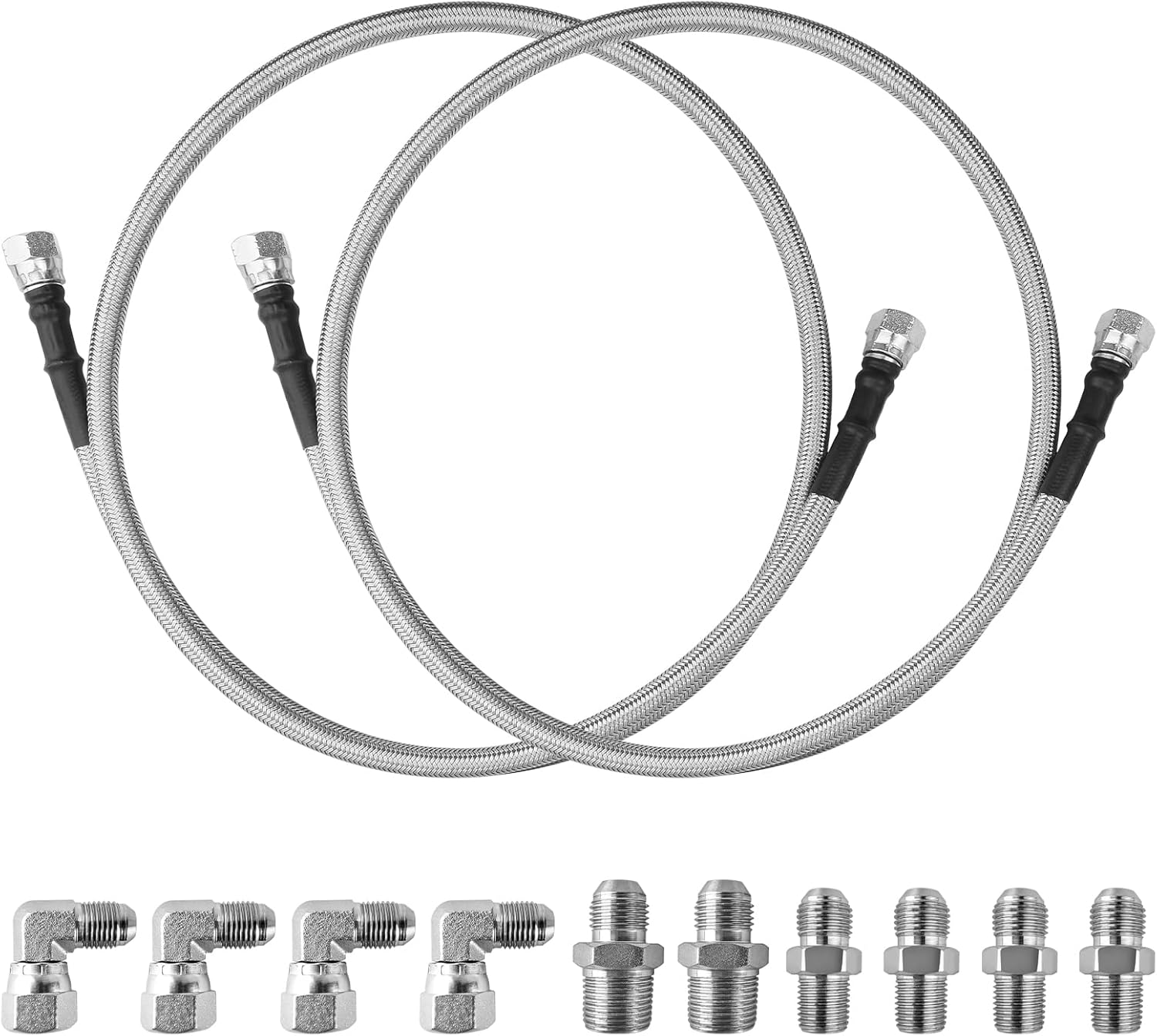MuHize Transmission Cooling Lines - Upgrade 6AN Stainless Steel Braided ...