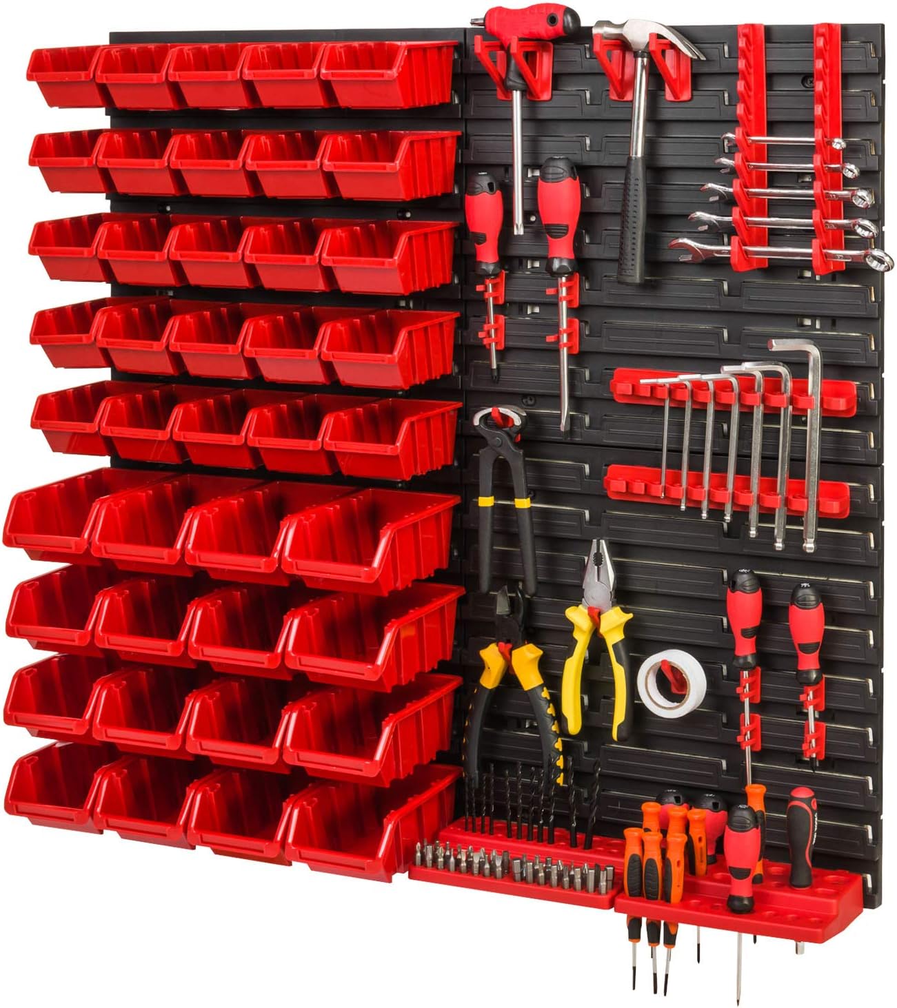 PAFEN Panneau Mural Porte-Outils - Système de Stockage - Rangement ...