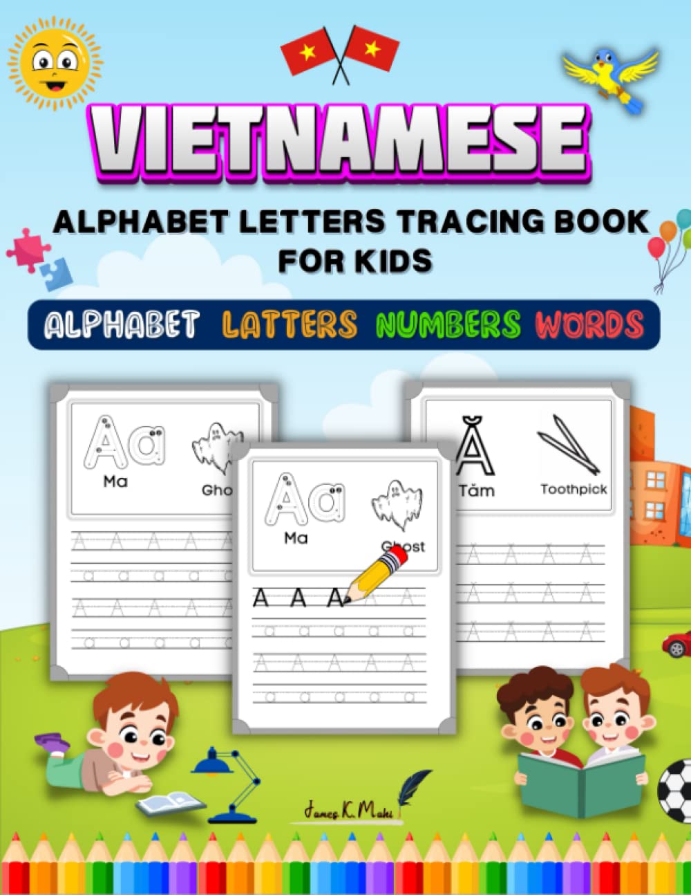 Vietnamese Alphabet Letters Tracing Book: Learn to Write Vietnamese ...