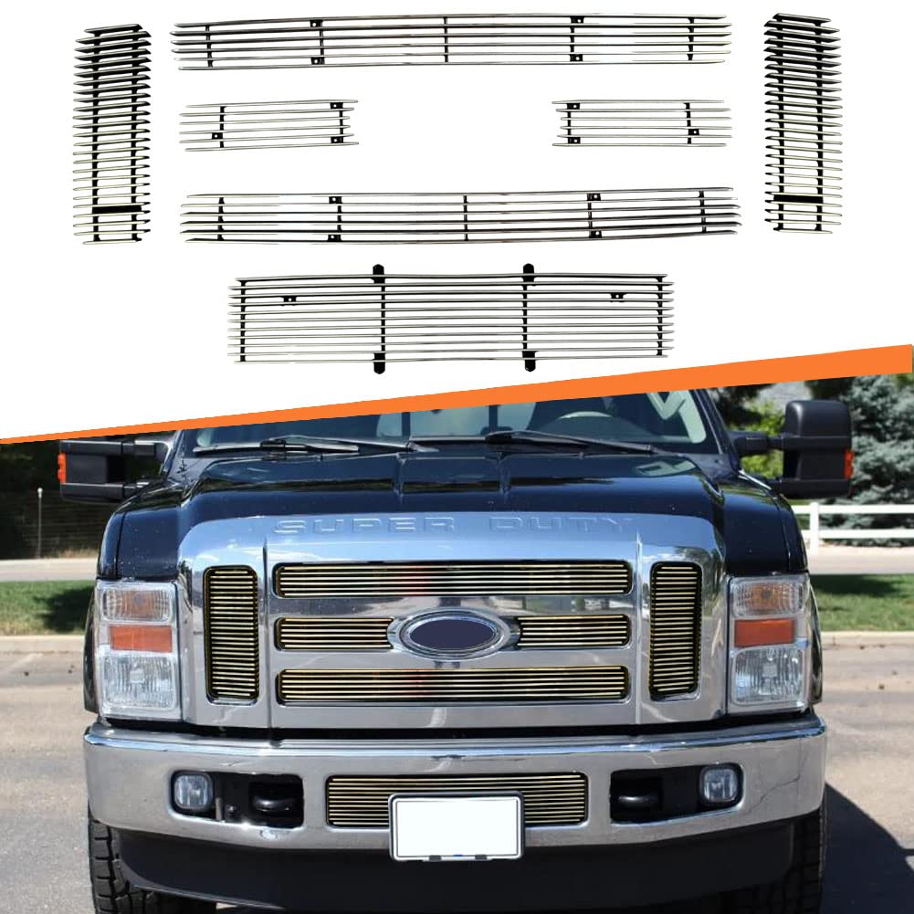 Amazon.com: Front Grill Fits 2008 2009 2010 Ford F-250/F-350/F-450/F550 ...