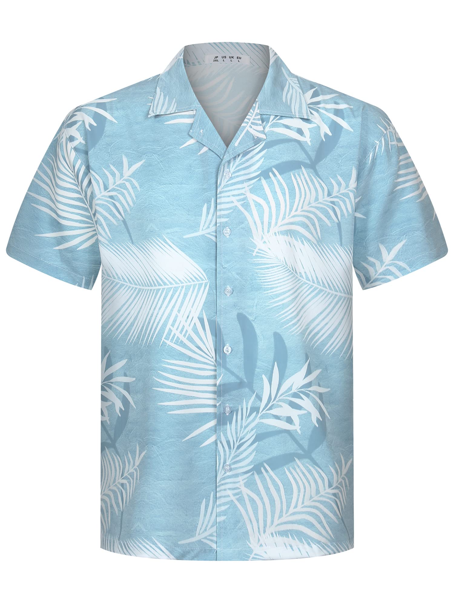 ELETOP Men's Hawaiian Shirt Quick Dry Tropical Aloha Beach Shirts ...