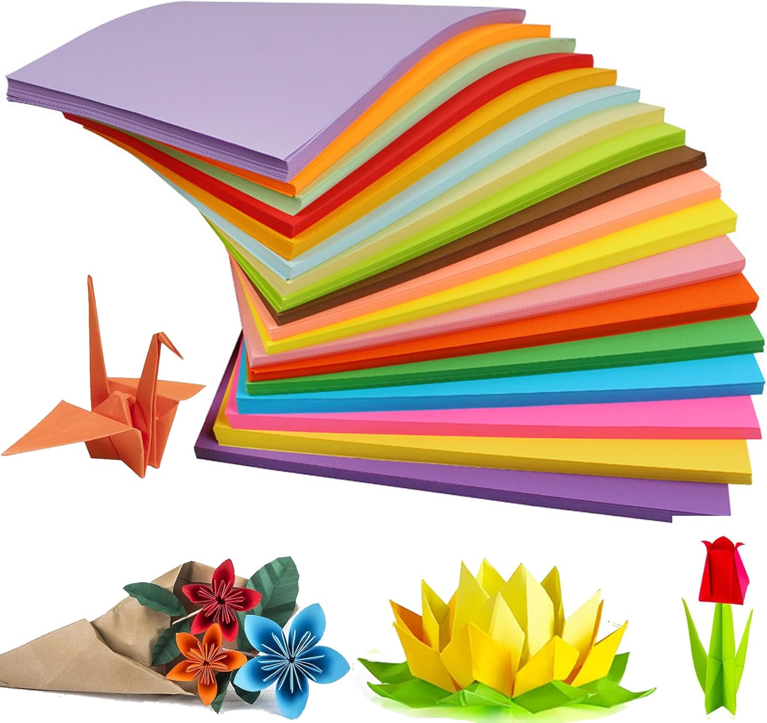 Amazon.com : 100 Sheets Coloured Paper A4 - Cezmkio 70gsm Coloured A4 ...