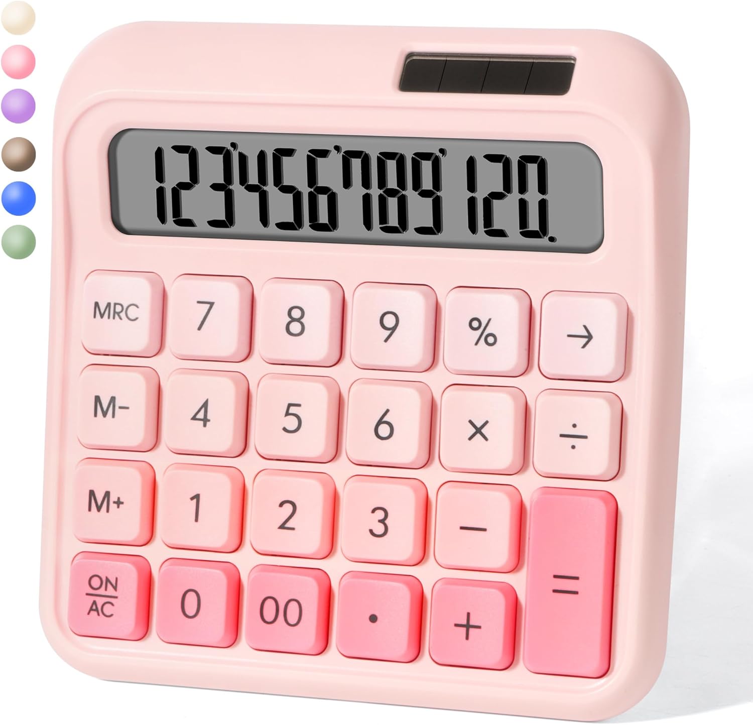 Amazon.com : Exlliy Desk Calculator,12 Digits, Large LCD Display,Big ...