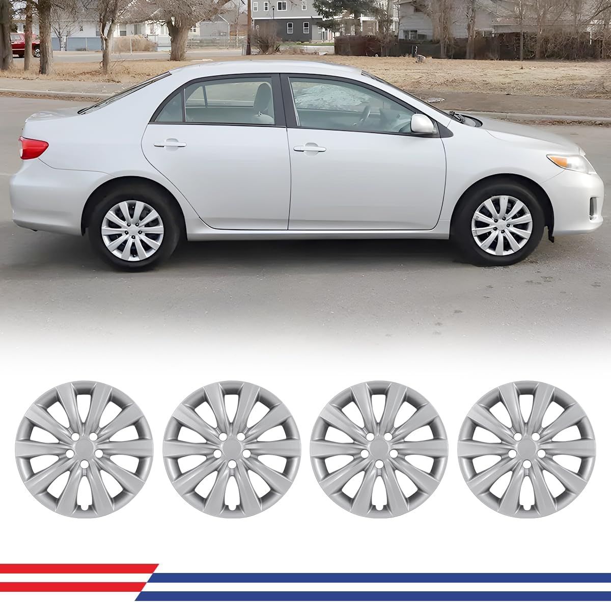 Amazon.com: CPW 16 Inch Hubcaps Fit for 2009-2024 Toyota Corolla ...