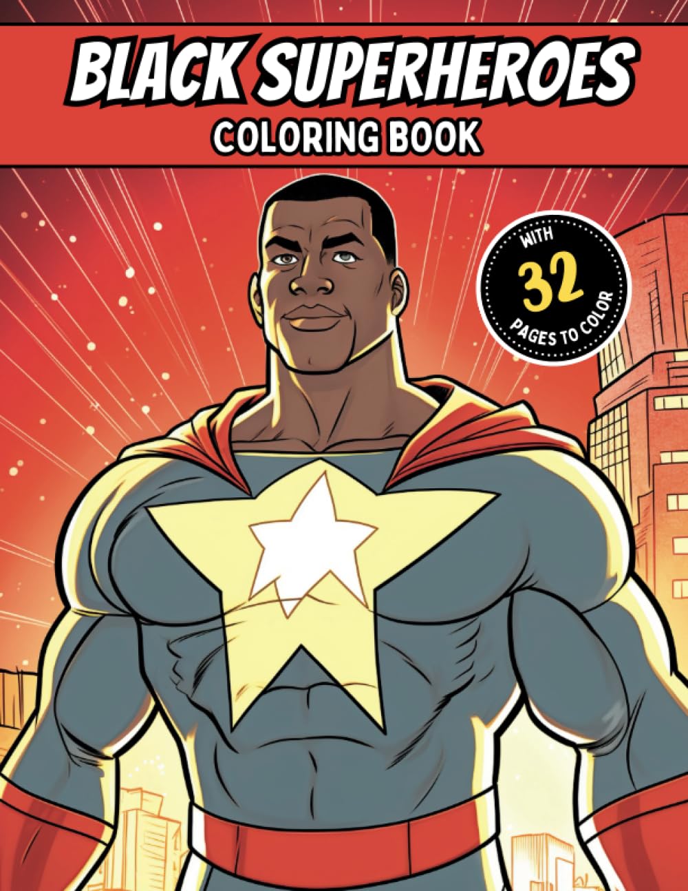 Black Superheroes Coloring Book: Fun Coloring Book For Kids (Black ...