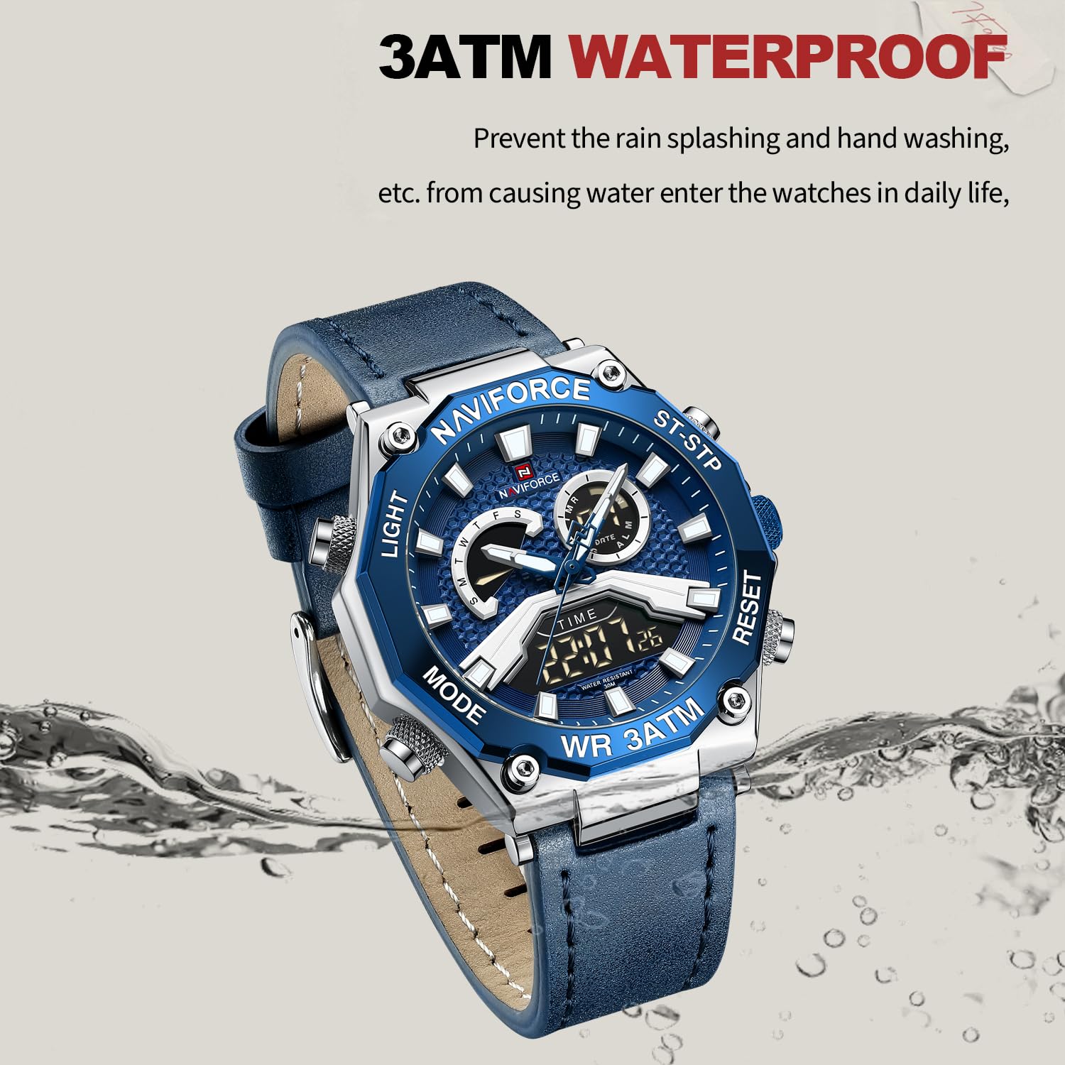 Snapklik.com : Mens Sport Digital Chronograph Watches Super Bright ...