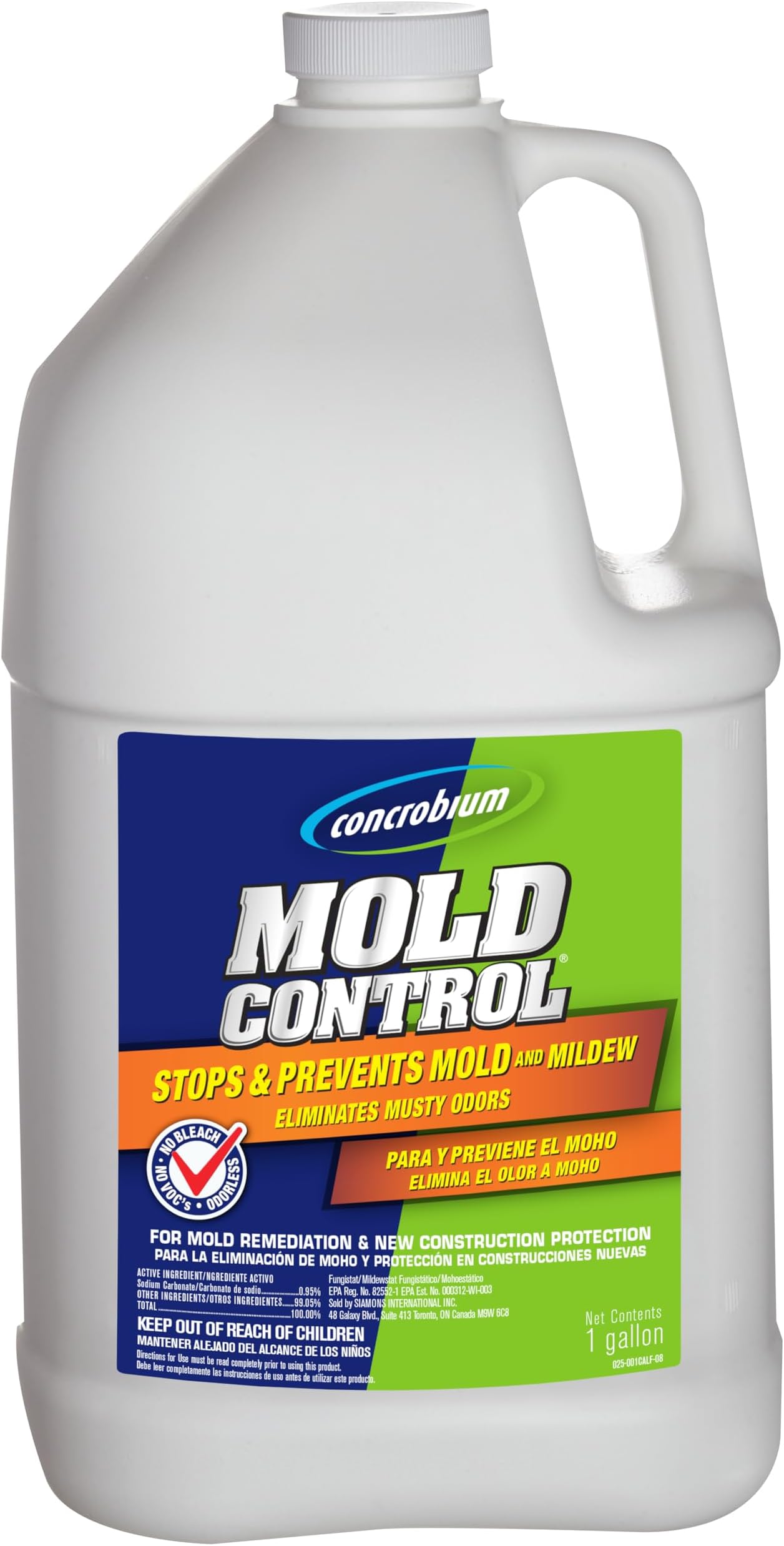 Amazon.com: Concrobium 25001CAL Mold Control Jug, Gallon : Everything Else