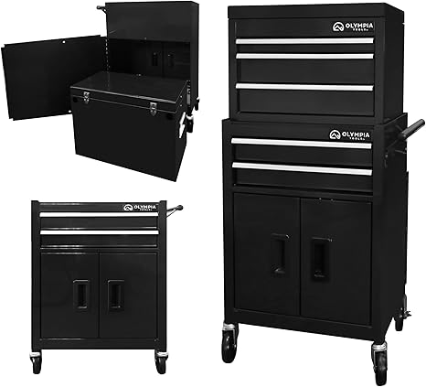Amazon.com: Olympia Tools 20-inch Rolling Tool Chest with Drawers - 5 ...