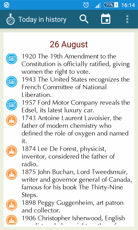 Today in history - App on the Amazon Appstore