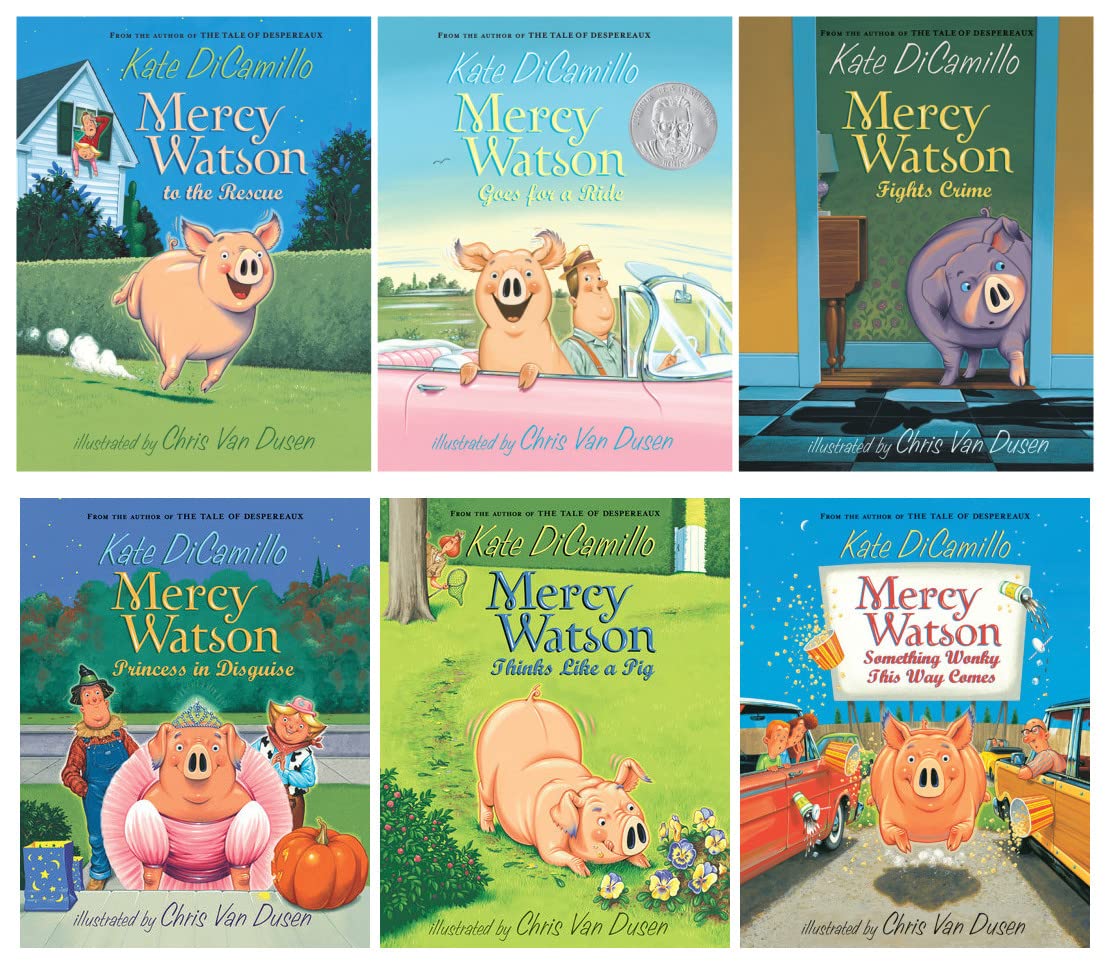 Mercy Watson Series 6 Books Set: Kate DiCamillo, Chris Van Dusen ...