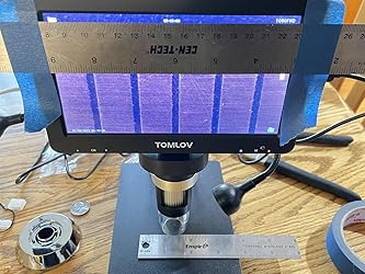 Amazon.com : TOMLOV DM9 Pro 7" HDMI Digital Microscope 1200X with IPS ...