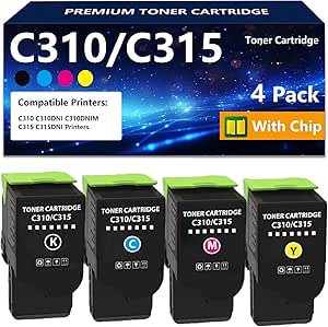 Amazon.com: APRONE C310/C315 Toner Cartridge Compatible for C310 C315 006R04356 006R04357 ...