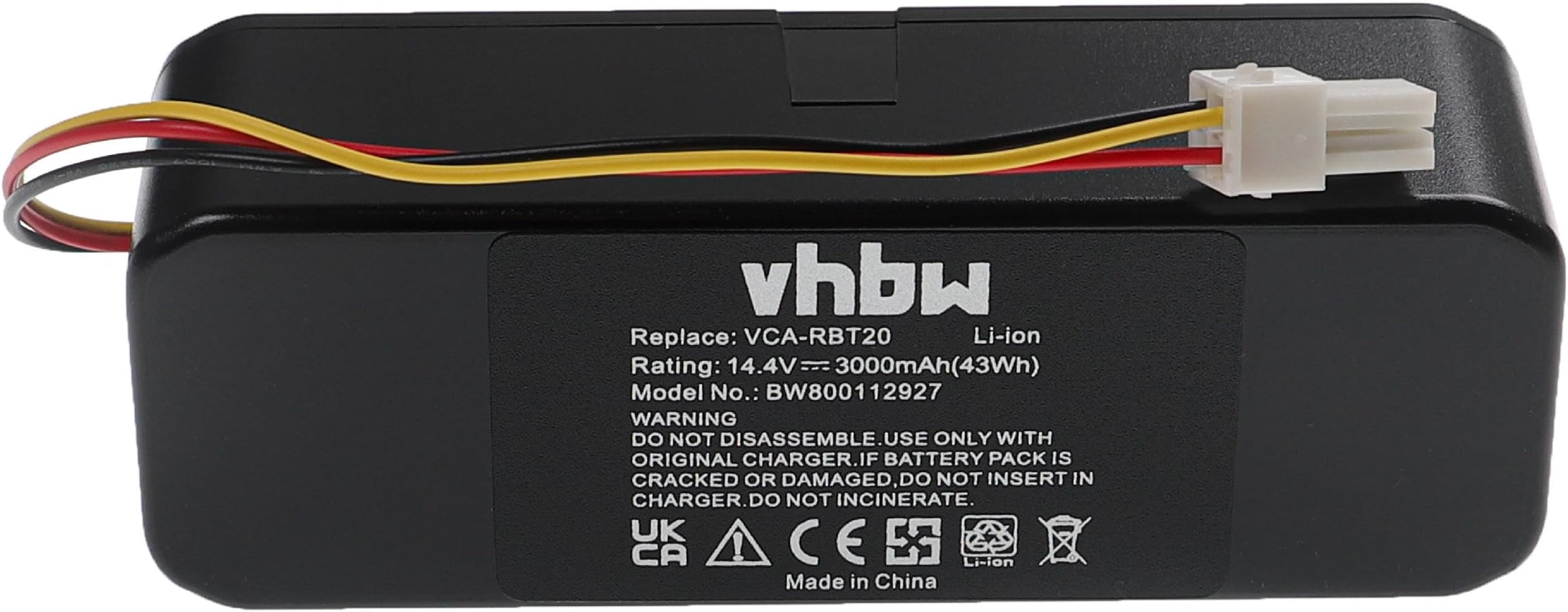 vhbw Batterie Aspirateurs/Robots Li-ION 3000mAh (14.4V) Compatible avec ...