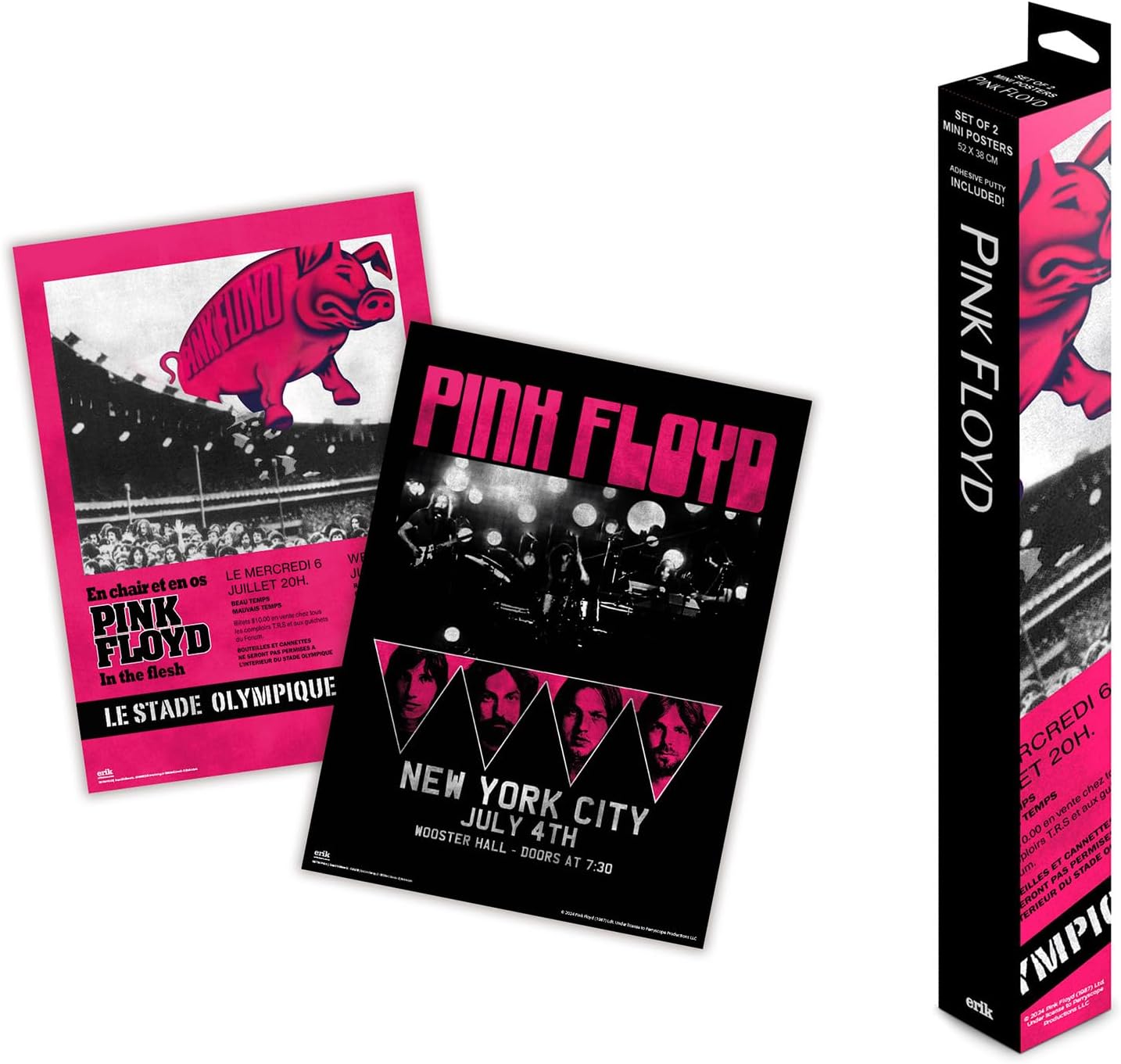 Amazon.com: Grupo Erik Poster - Pink Floyd - Set of 2 Mini Posters 15 x ...