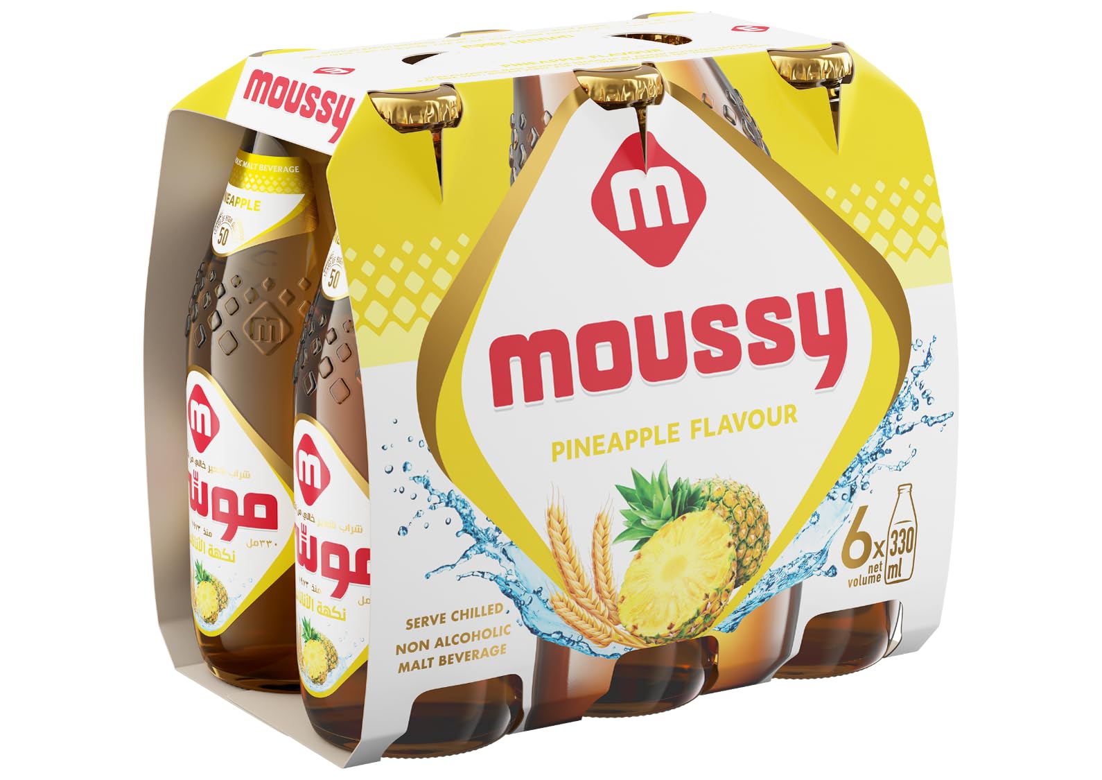 Moussy Pineapple bottle 330ml*6 : Buy Online at Best Price in KSA - Souq is now Amazon.sa: Grocery