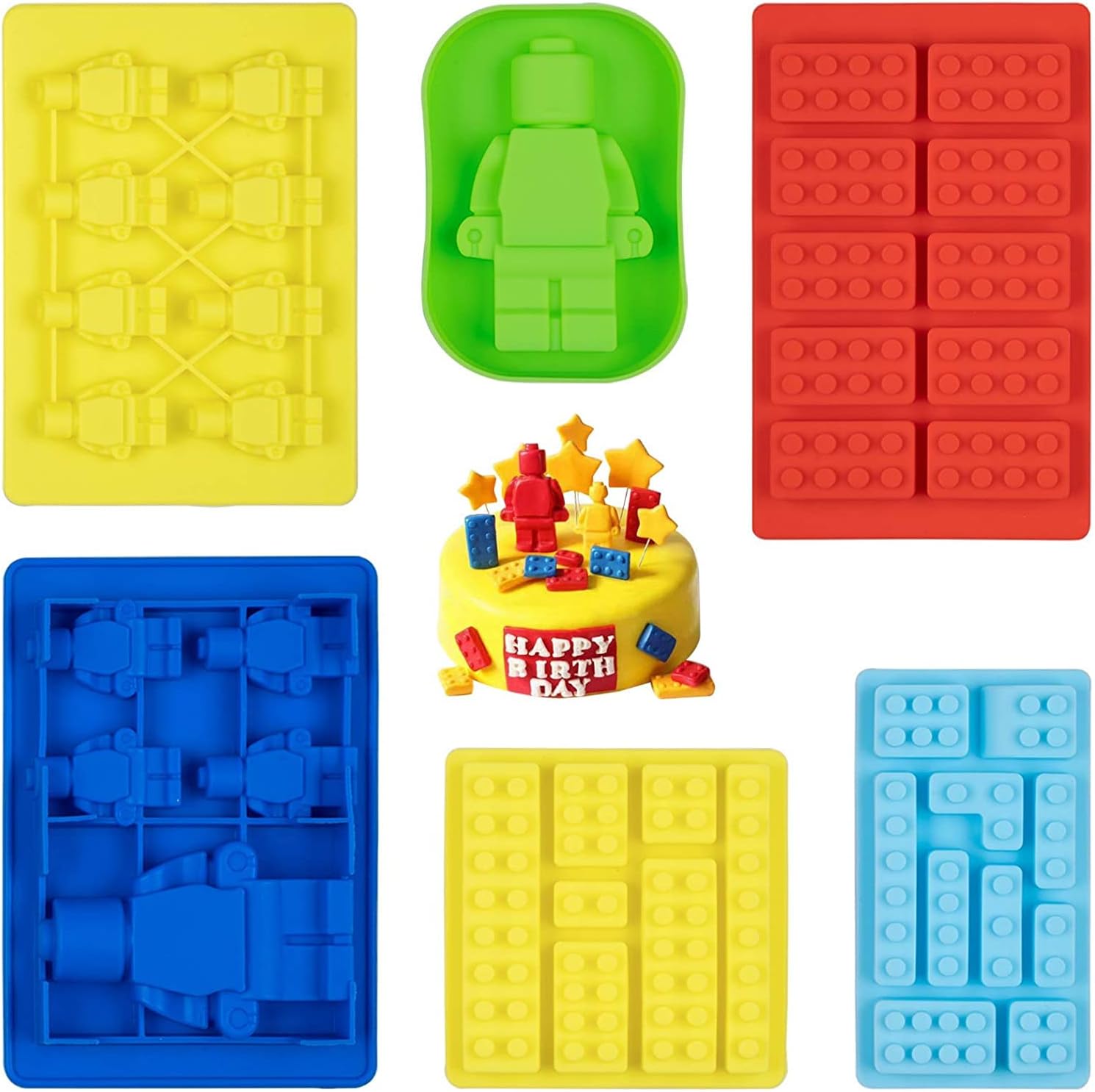 Amazon.com: INKU Chocolate brick Candy Silicone Mold (6) : Home & Kitchen