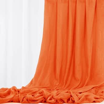 Amazon.com: Orange Wedding Gauze Cheesecloth Fabric, 10 Yard ...