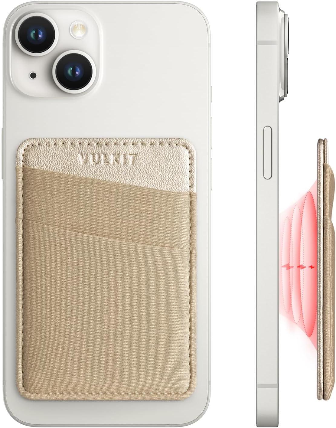 Amazon.com: VULKIT Magnetic Phone Wallet for MagSafe- RFID Blocking ...