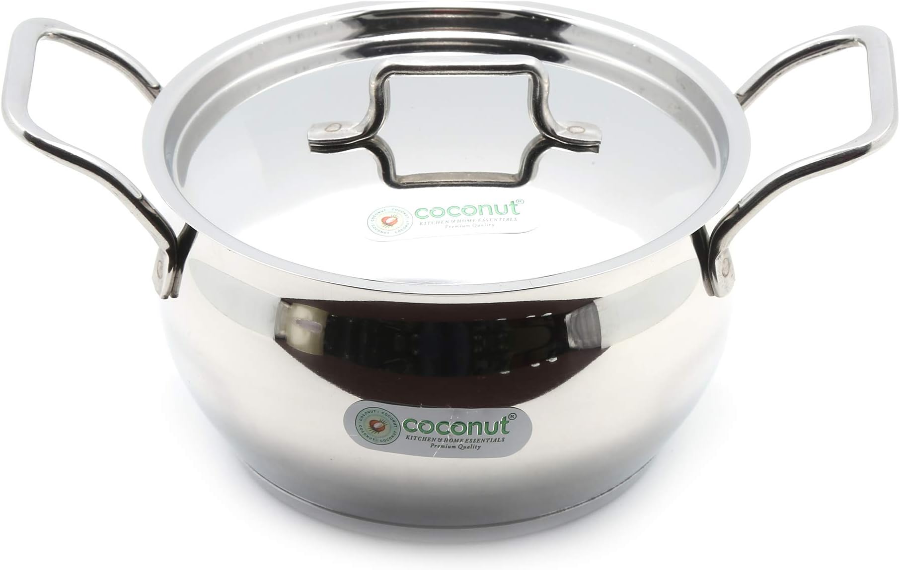 Buy Amazon Brand - Solimo Stainless Steel - Cook & Serve Set with Ss ...