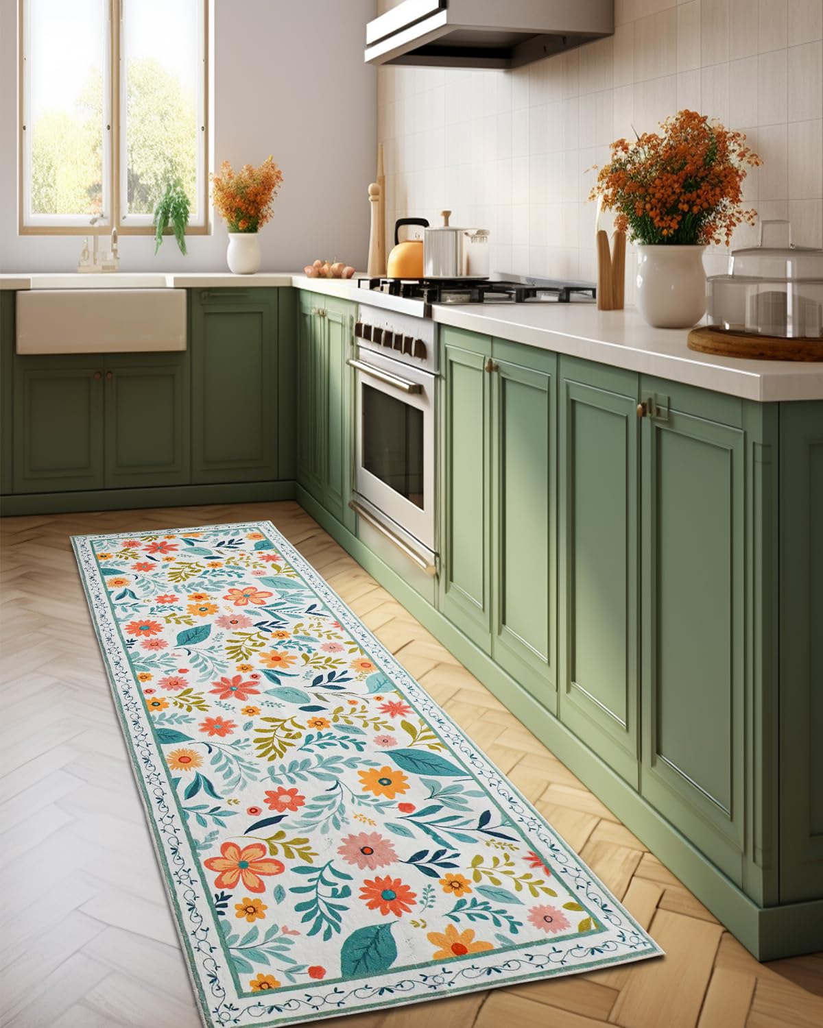 Amazon.com: Runner Rug 2'x 6' Hallway Kitchen Runner Rug Non Slip Soft ...