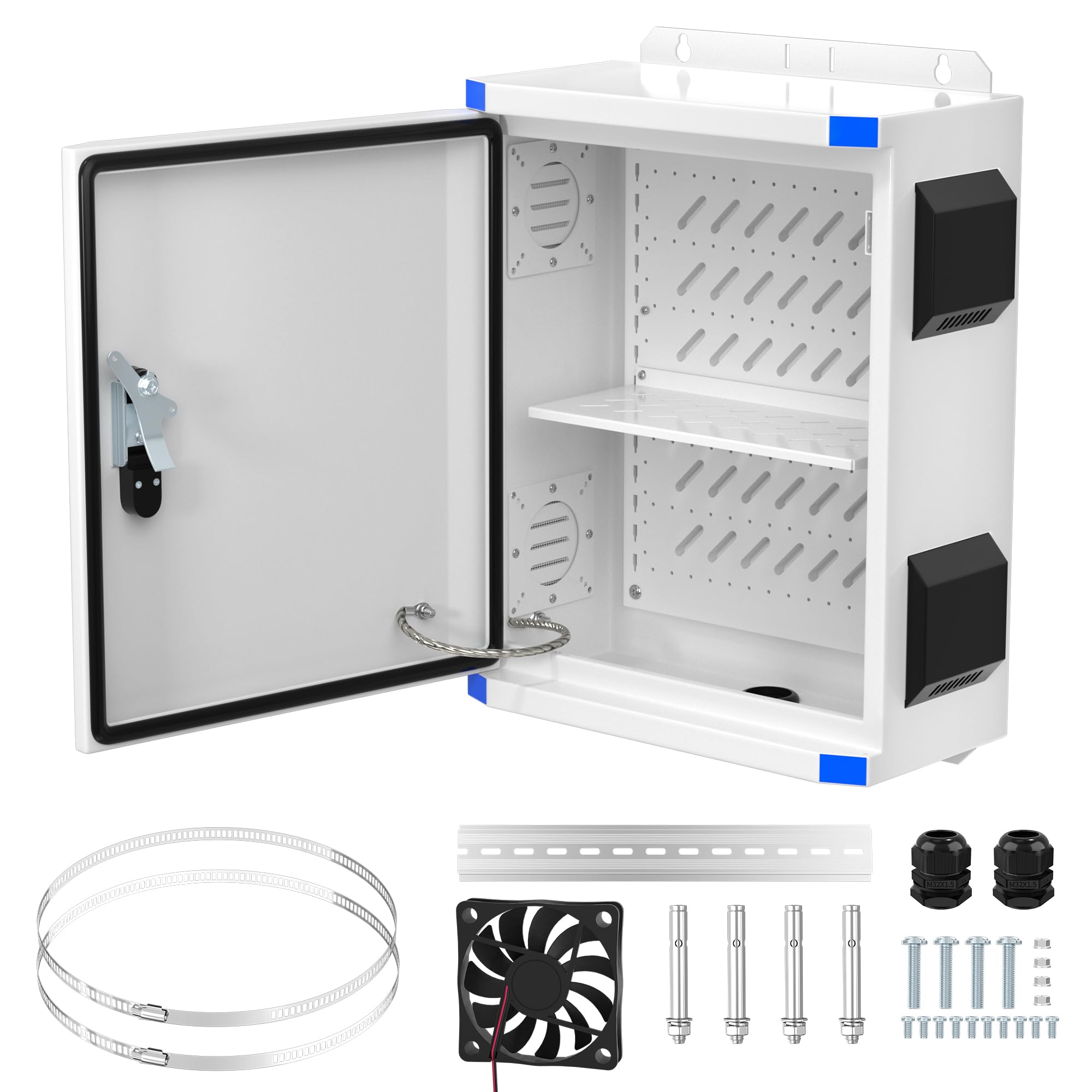 Snapklik.com : Joinfworld Outdoor Electrical Box 19.7"x15.7"x7.9" Metal ...