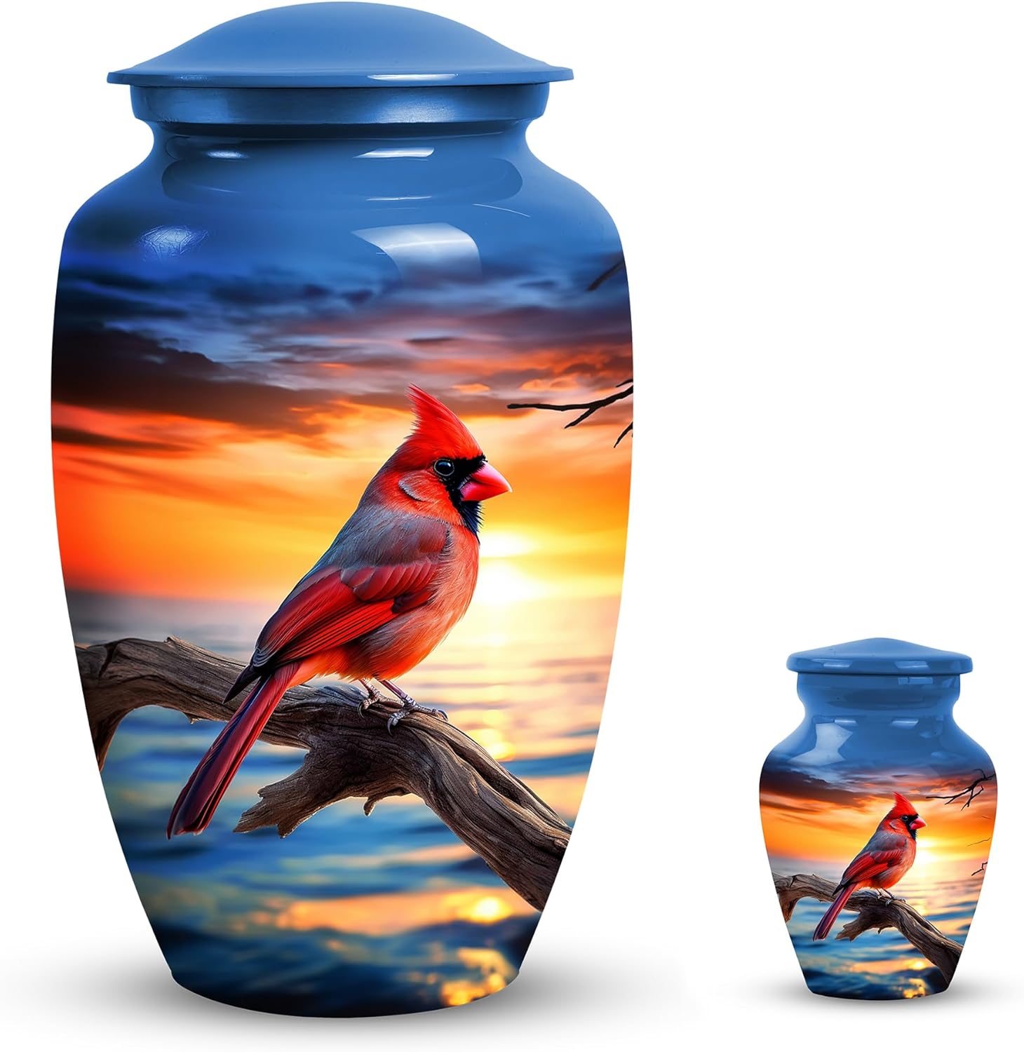 Amazon.com: PARUHAS Set of 10 Large Urn & 3" Small Red Cardinal Bird ...
