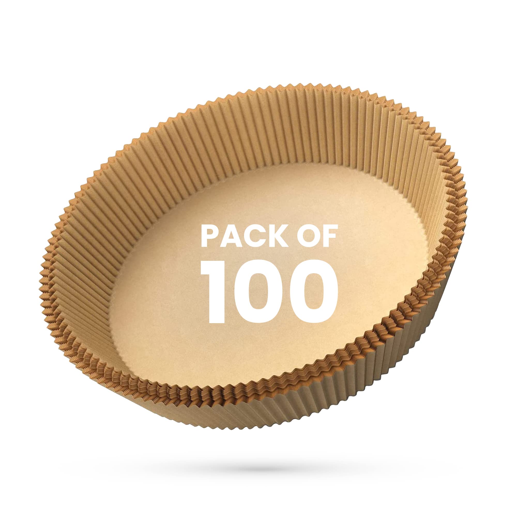 Air Fryer Disposable Paper Liners 100 Pieces Non Stick Waterproof Round ...