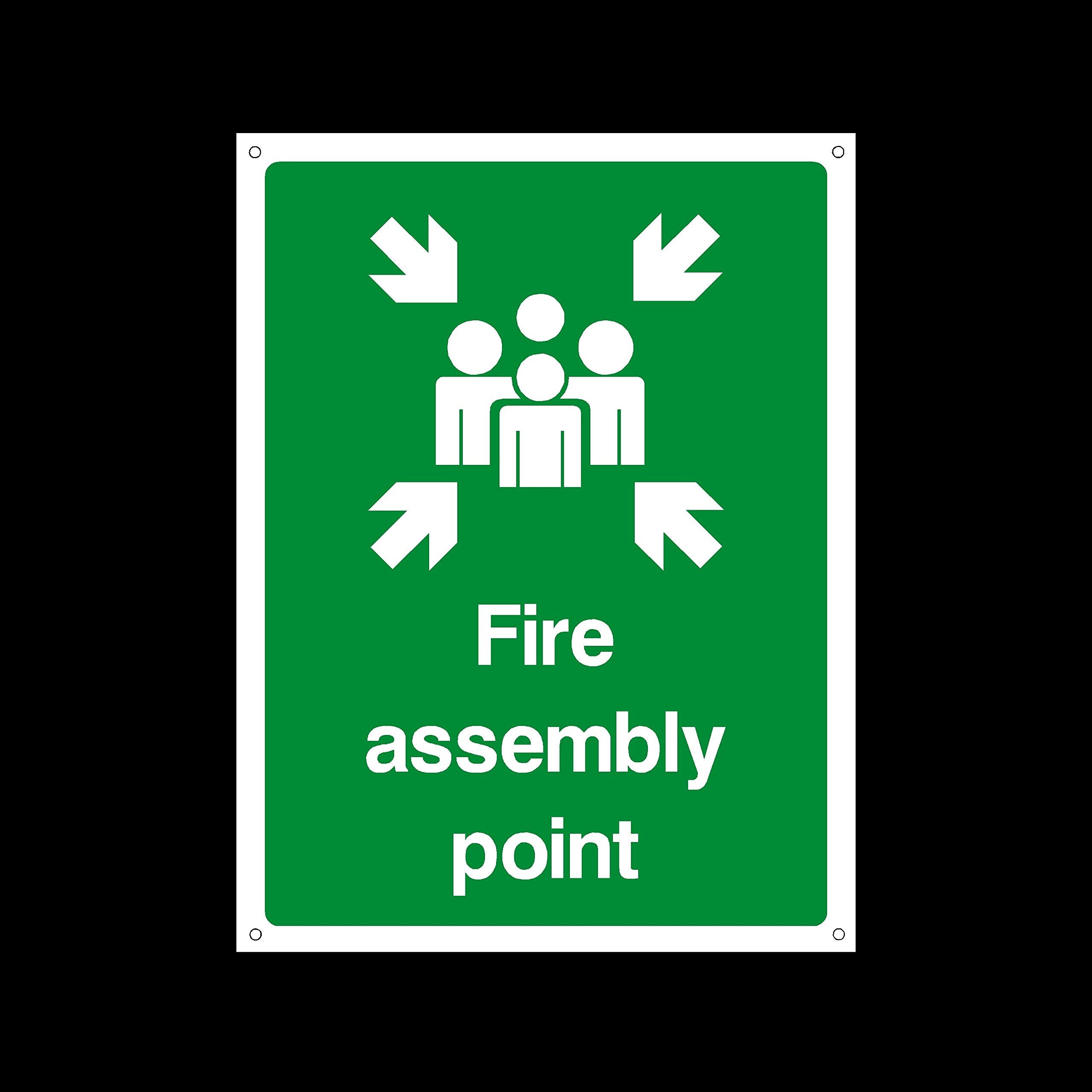 Fire Assembly Point - 6mm Correx Sign with 4 Pre-Drilled Holes - Site ...