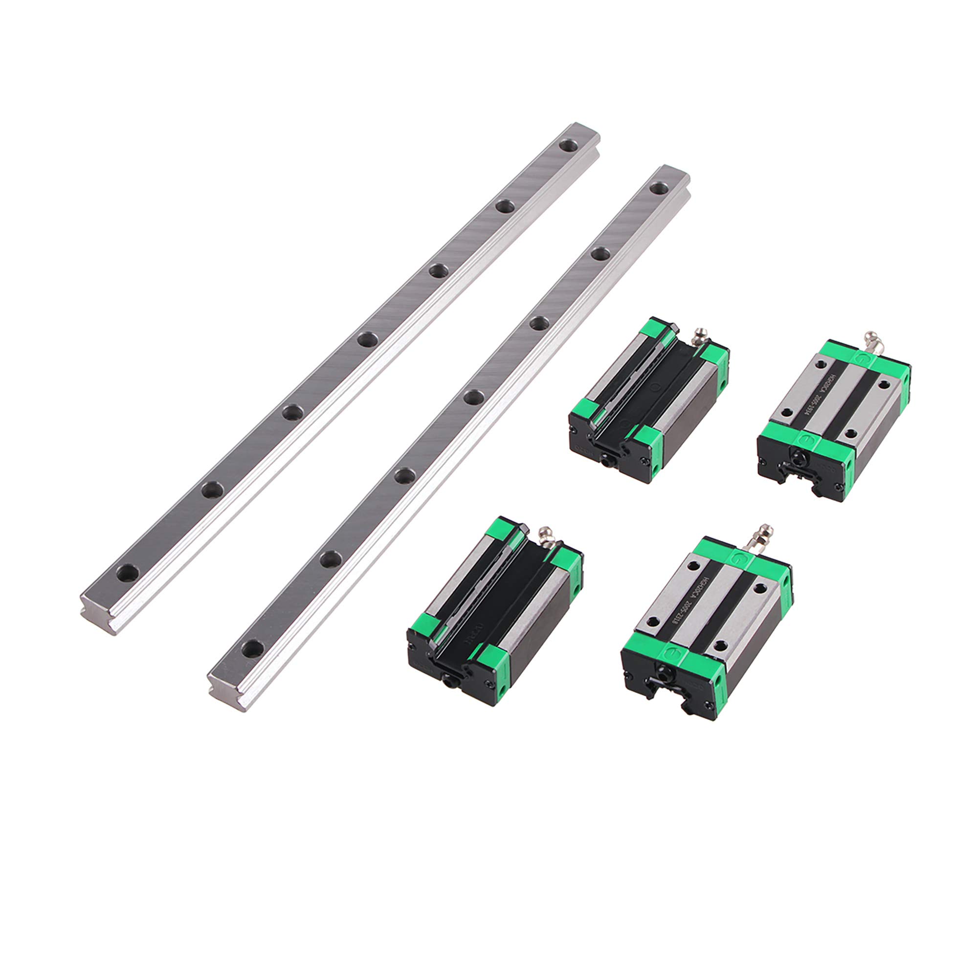 Snapklik.com : GUWANJI 2Set HGR20-400mm Square Linear Guide Rail + 4Pcs ...