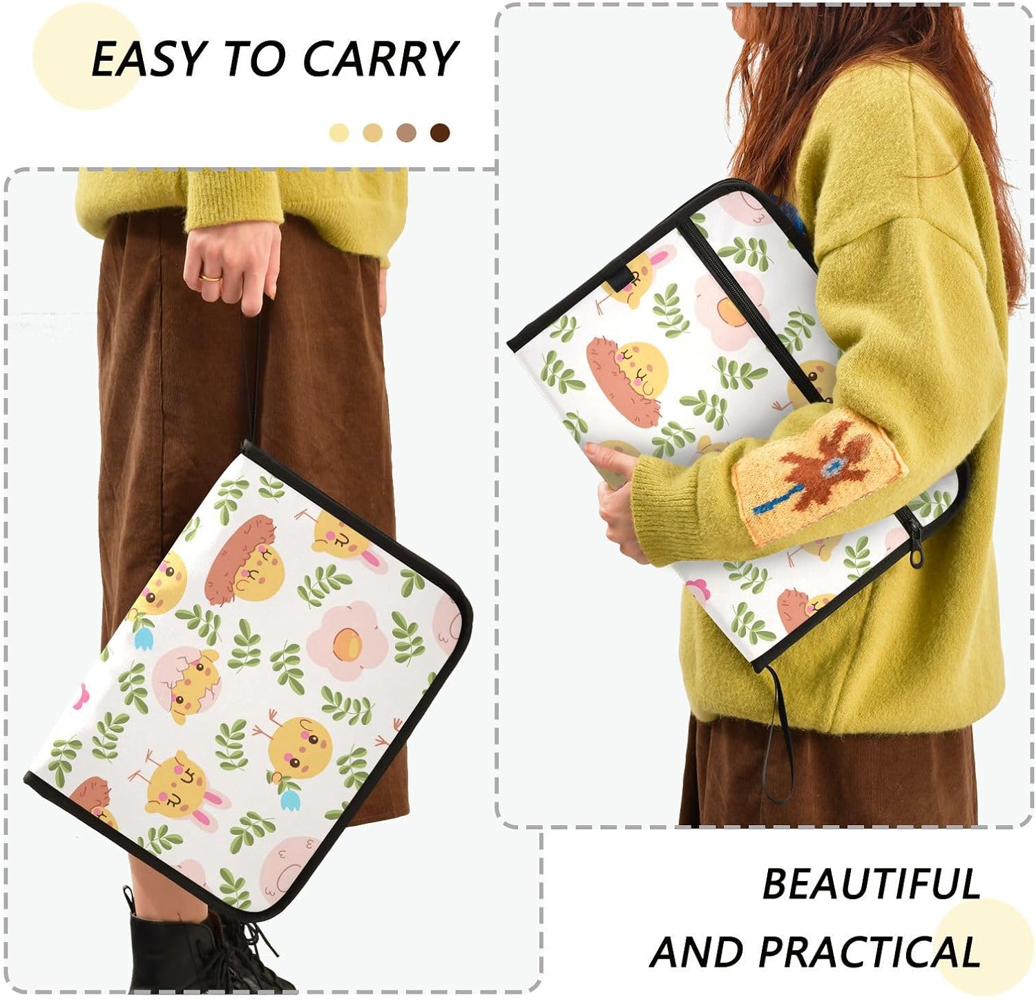 Carpeta de archivos de gallinas con huevos de Pascua, gallina, hierbas ...