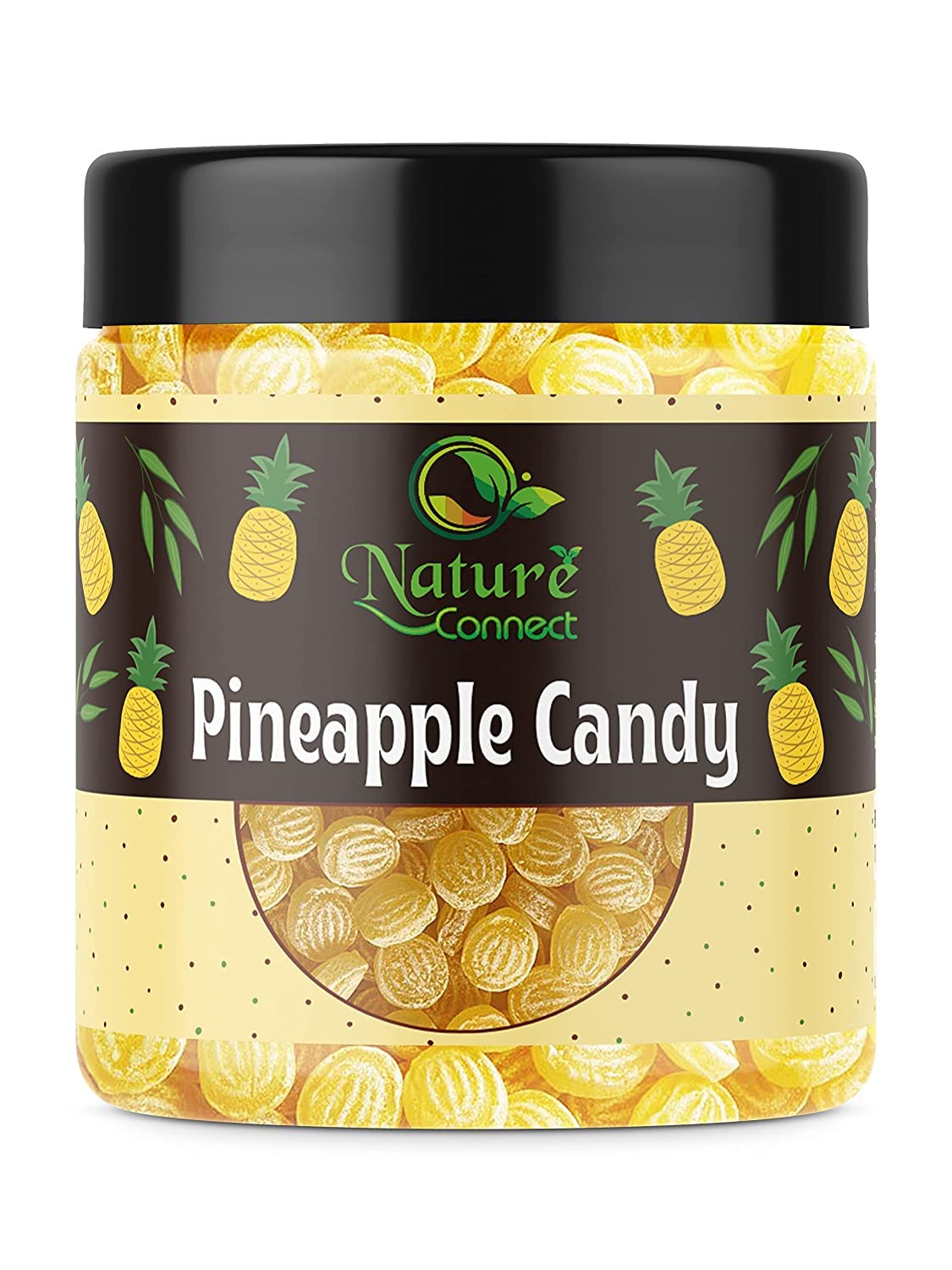 Buy Nature Connect Pineapple Flavour Candy | Pineapple Toffee | Jar ...